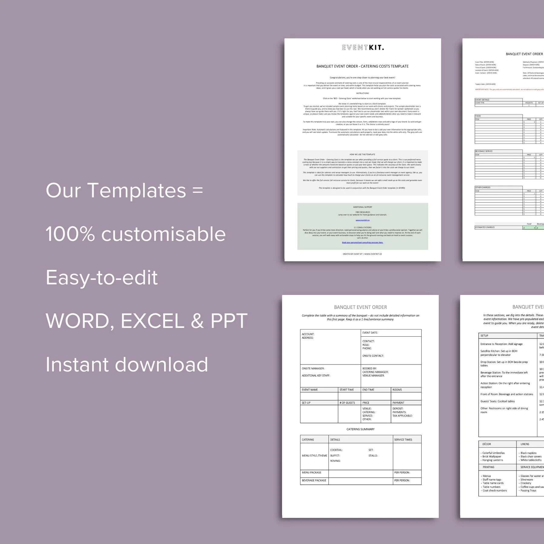 Banquet Event Order Templates | Simplify Your Event Planning — Event ...
