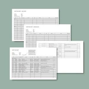 Event Run Sheet: How To Use The Template — Event Kit