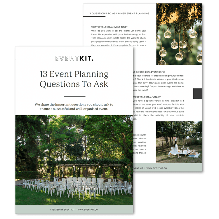 Free Event Planning Templates & Guides — Event Kit