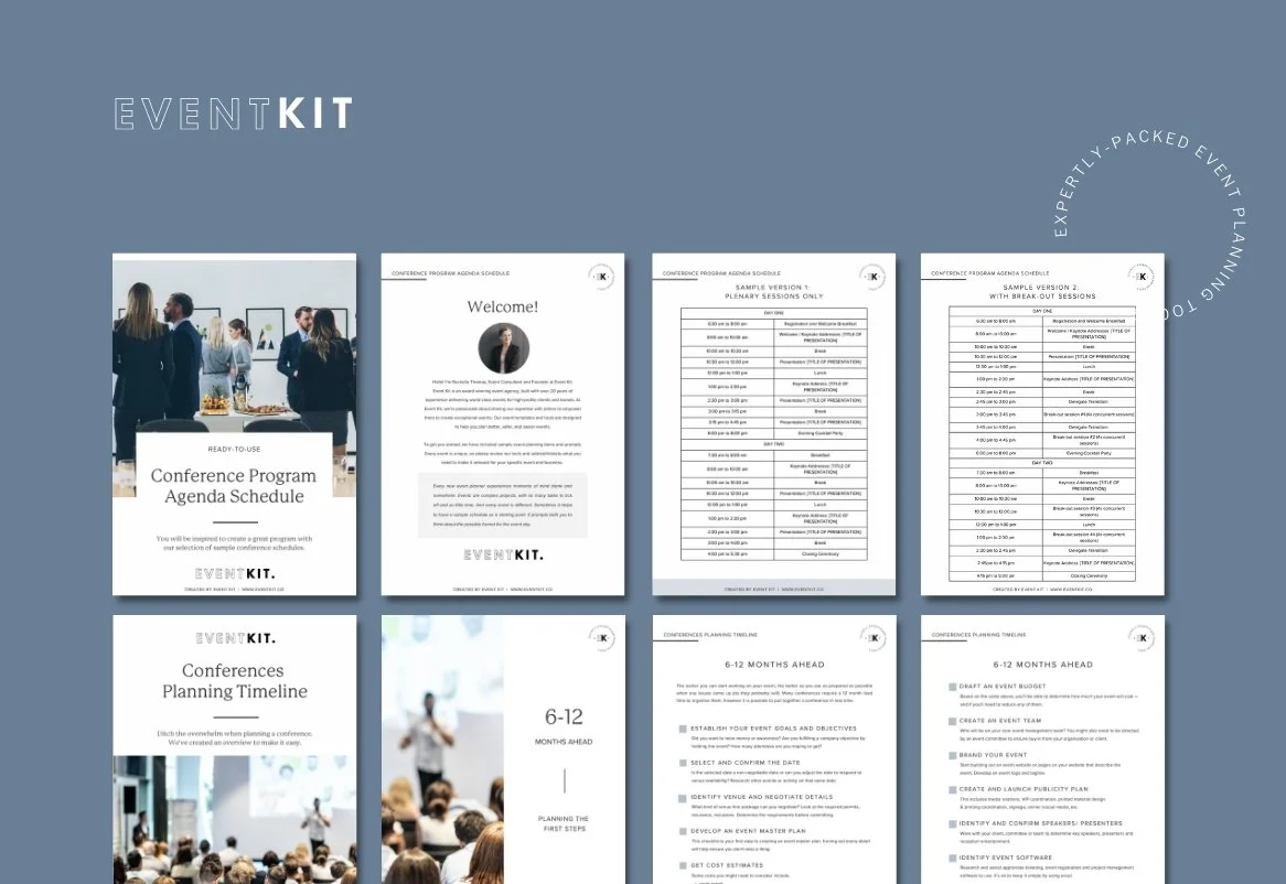 Event Kit | Conferences Kit - 20 Premium Conference Planning Templates ...