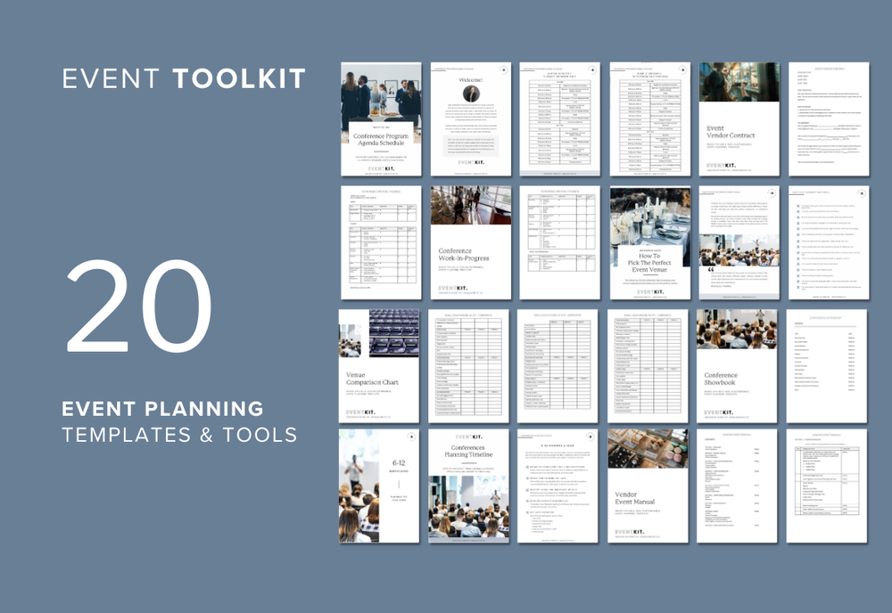 Event Kit | Conferences Kit - 20 Premium Conference Planning Templates ...