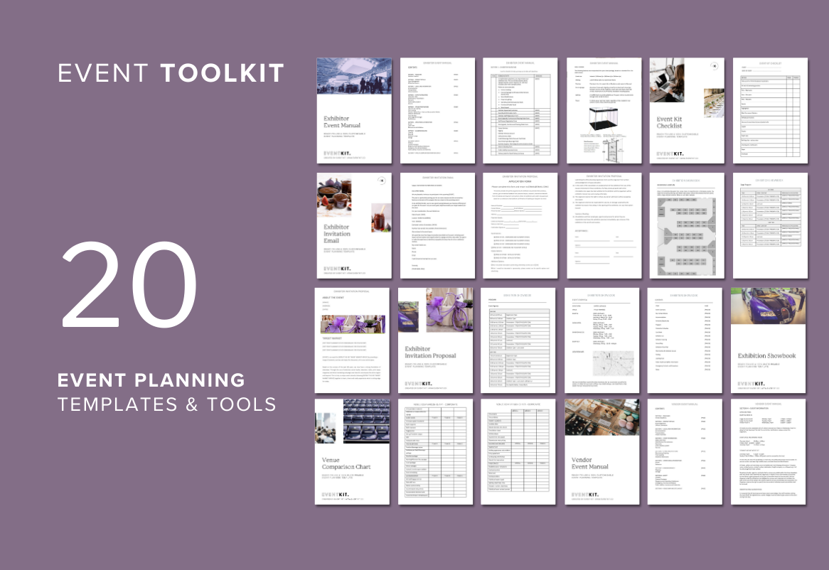 Event Kit | Trade Shows Kit - 20 Premium Trade Show Planning Templates ...