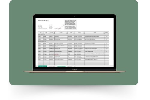 Event Kit | Free Event Run Sheet Template