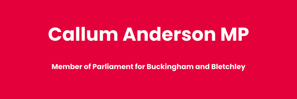 Callum Anderson for Buckingham & Bletchley