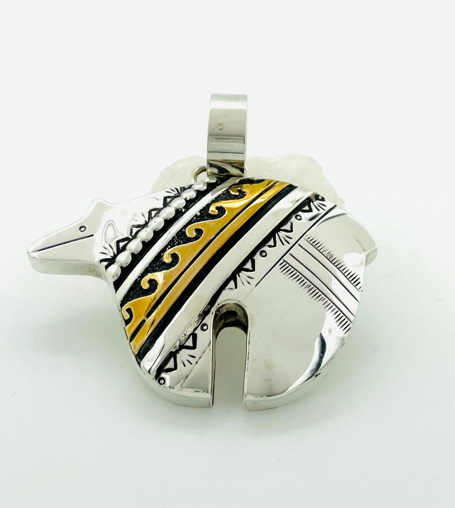 Hallmark "JD" Sterling Silver Hopi Double Sided Pendant — Leota's ...