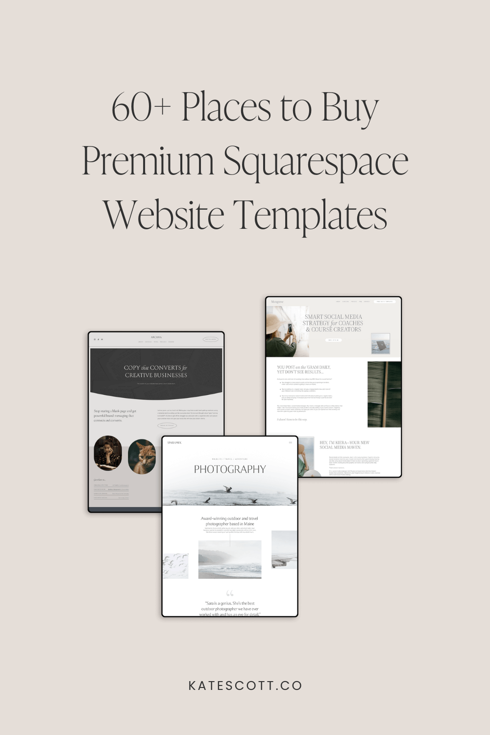 60+ Squarespace Template Shops to Help You DIY Your Dream Site — Kate Scott