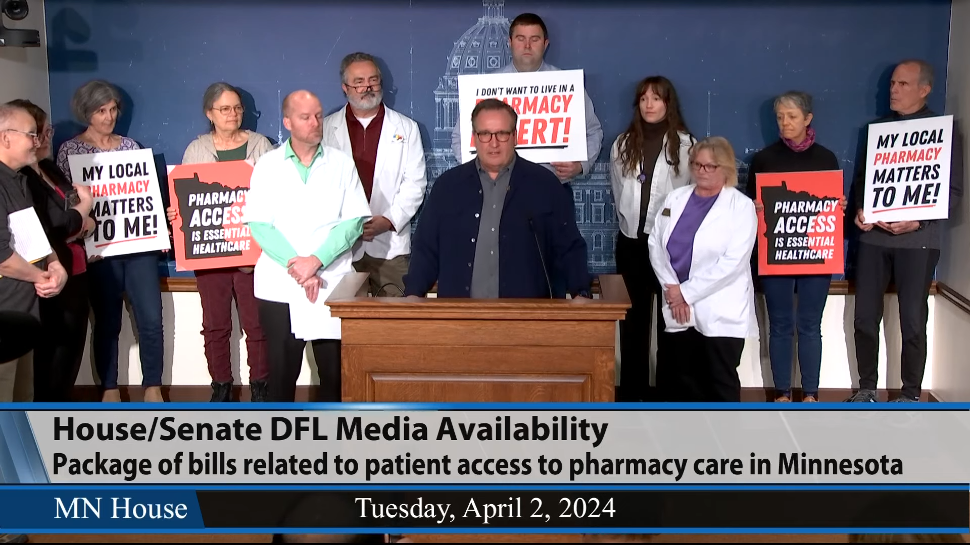Pharmacy Legislation Press Conference — St. Paul Corner Drug