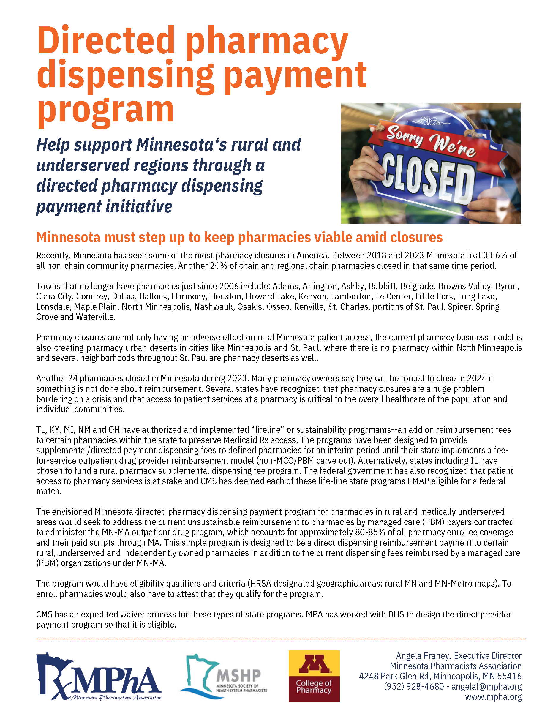 State Initiatives — St. Paul Corner Drug