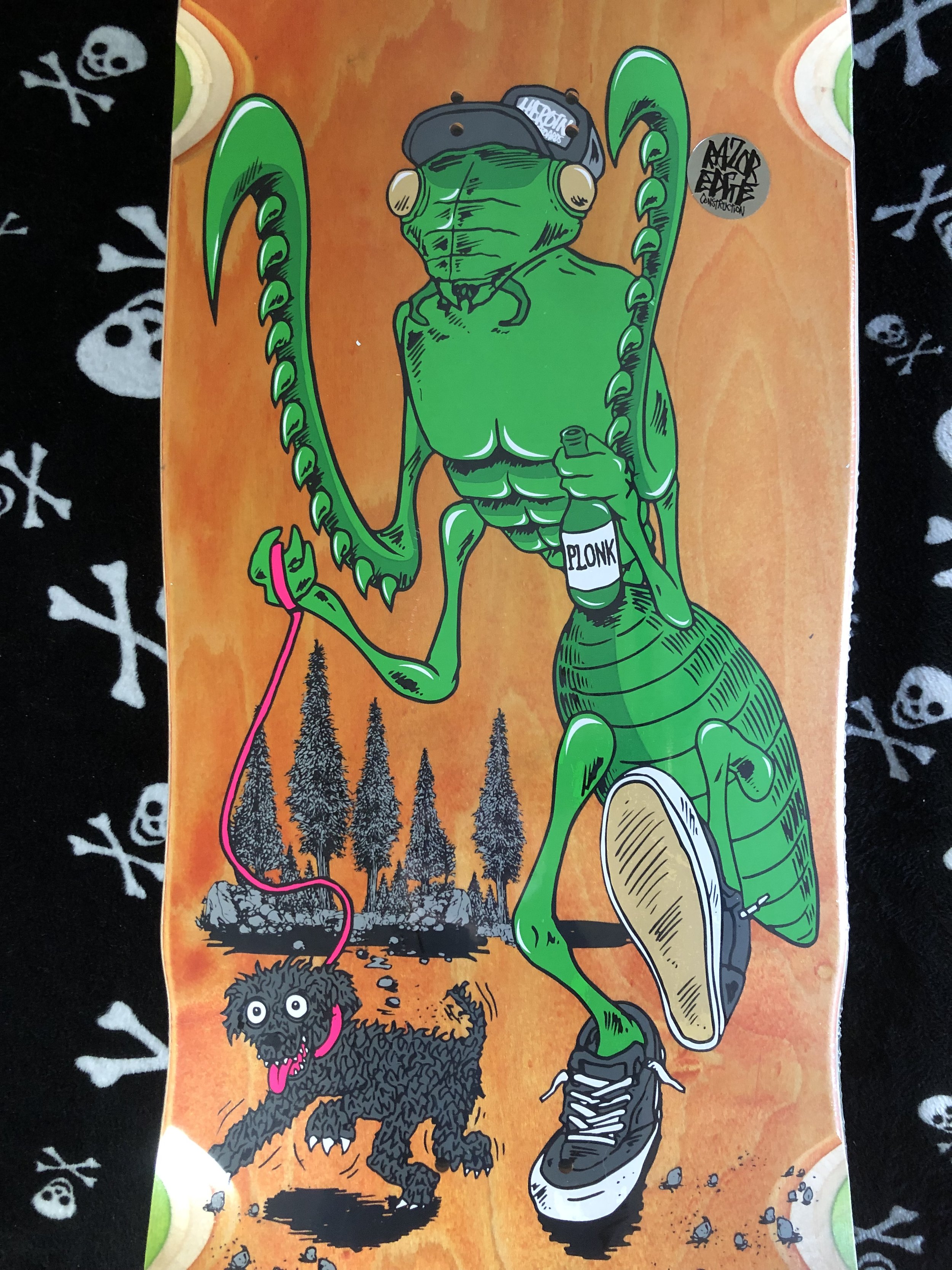 HEROIN~ DEAD DAVE BUG SKATEBOARD DECK — DEATHGEAR PRODUCTS SKATE SHOP