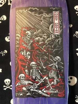 SANTA CRUZ~ O'BRIEN PURGATORY REISSUE SKATEBOARD DECK — DEATHGEAR ...