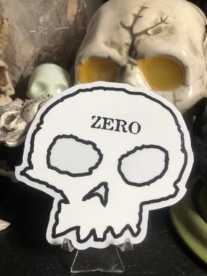 ZERO~ SKULL STICKER — DEATHGEAR PRODUCTS SKATE SHOP