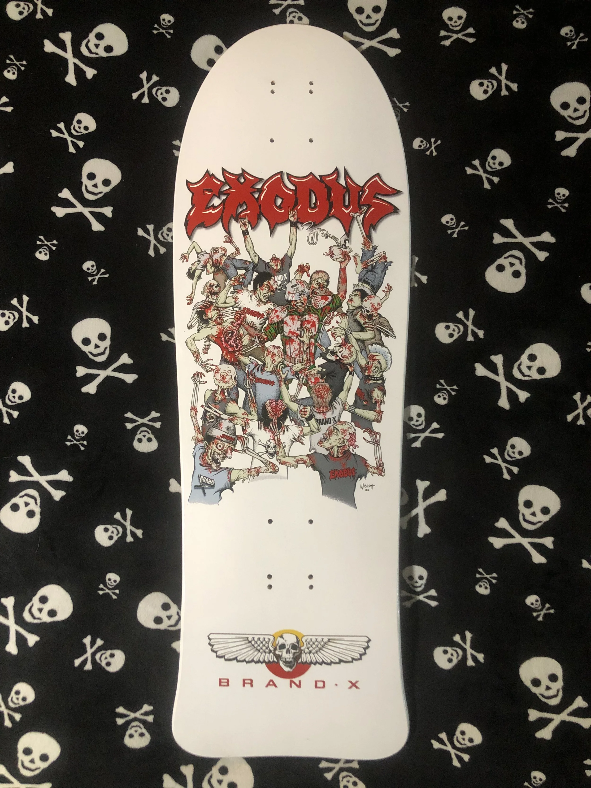 BRAND X TOXIC EXODUS "MOSH PIT KILLER" WHALETAIL SKATEBOARD DECK ...