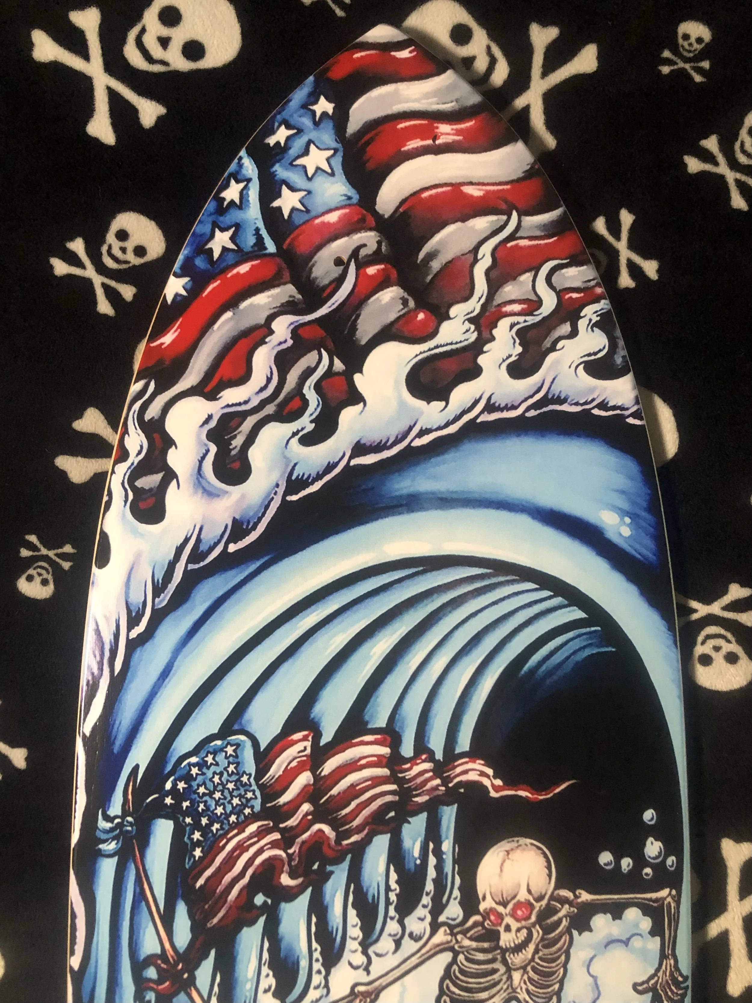 DREW BROPHY~ FREEDOM-CRUISER FISH SKATEBOARD DECK — DEATHGEAR PRODUCTS ...