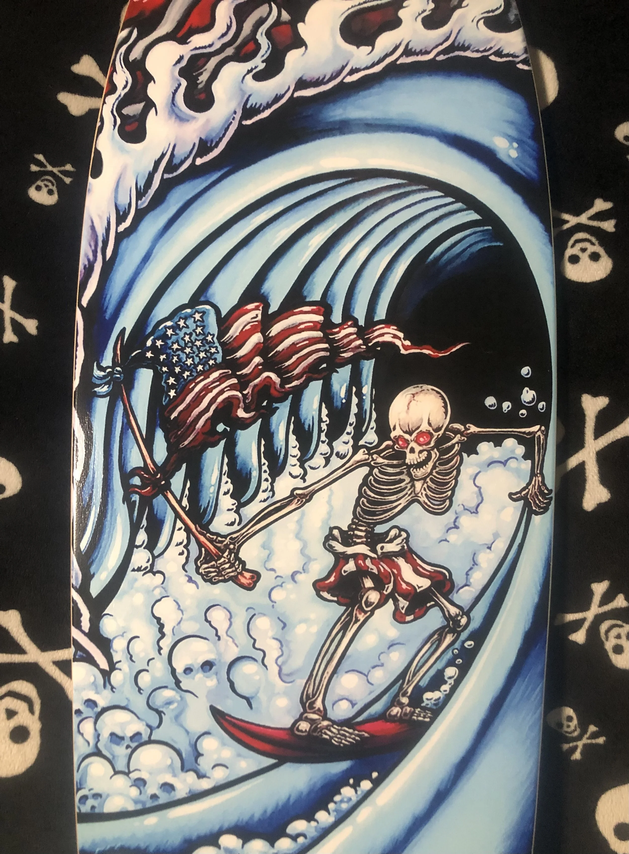 DREW BROPHY~ FREEDOM-CRUISER FISH SKATEBOARD DECK — DEATHGEAR PRODUCTS ...