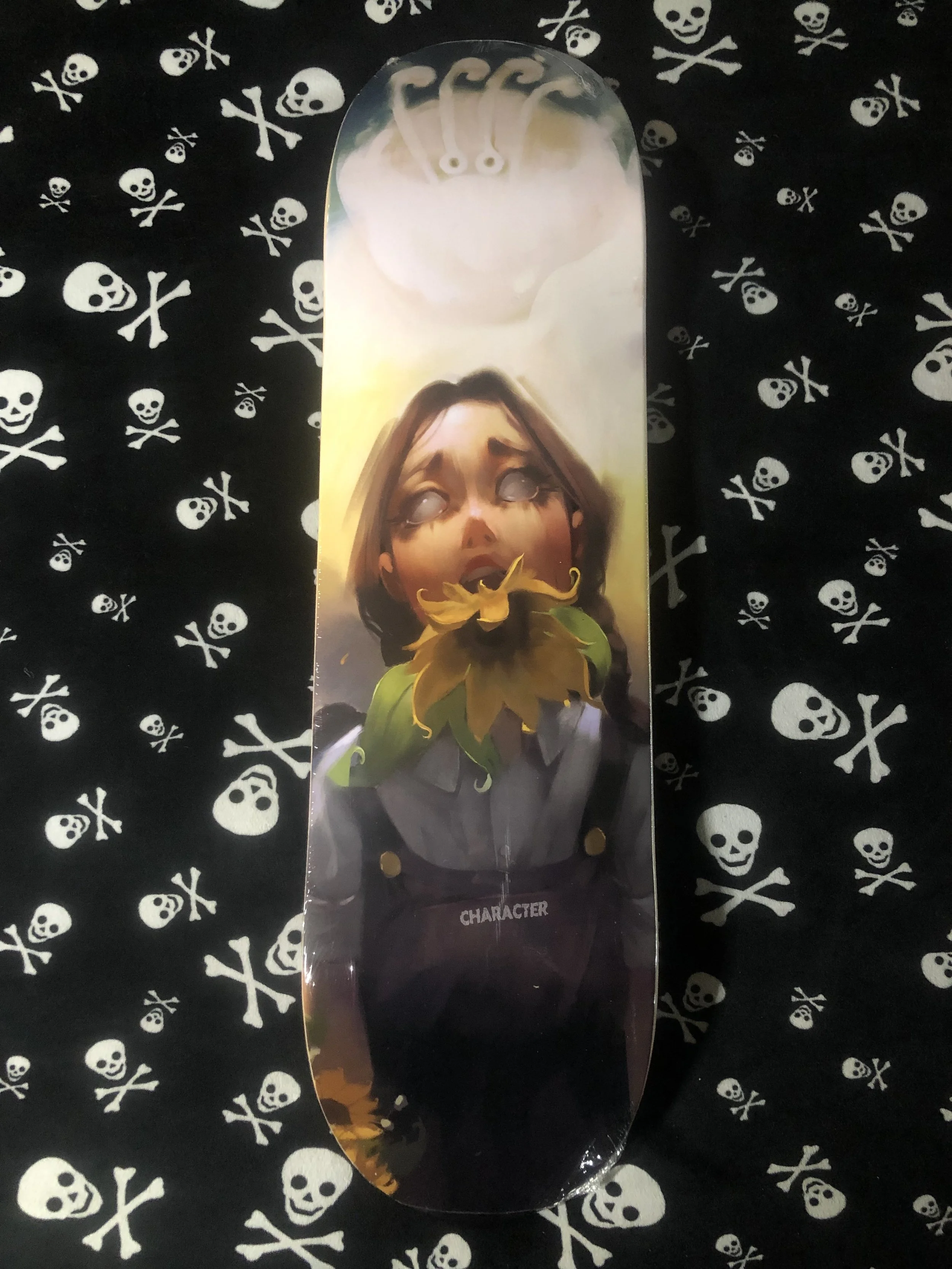 CHARACTER ZOMBIE SUNFLOWER GIRL SKATEBOARD DECK — DEATHGEAR PRODUCTS ...