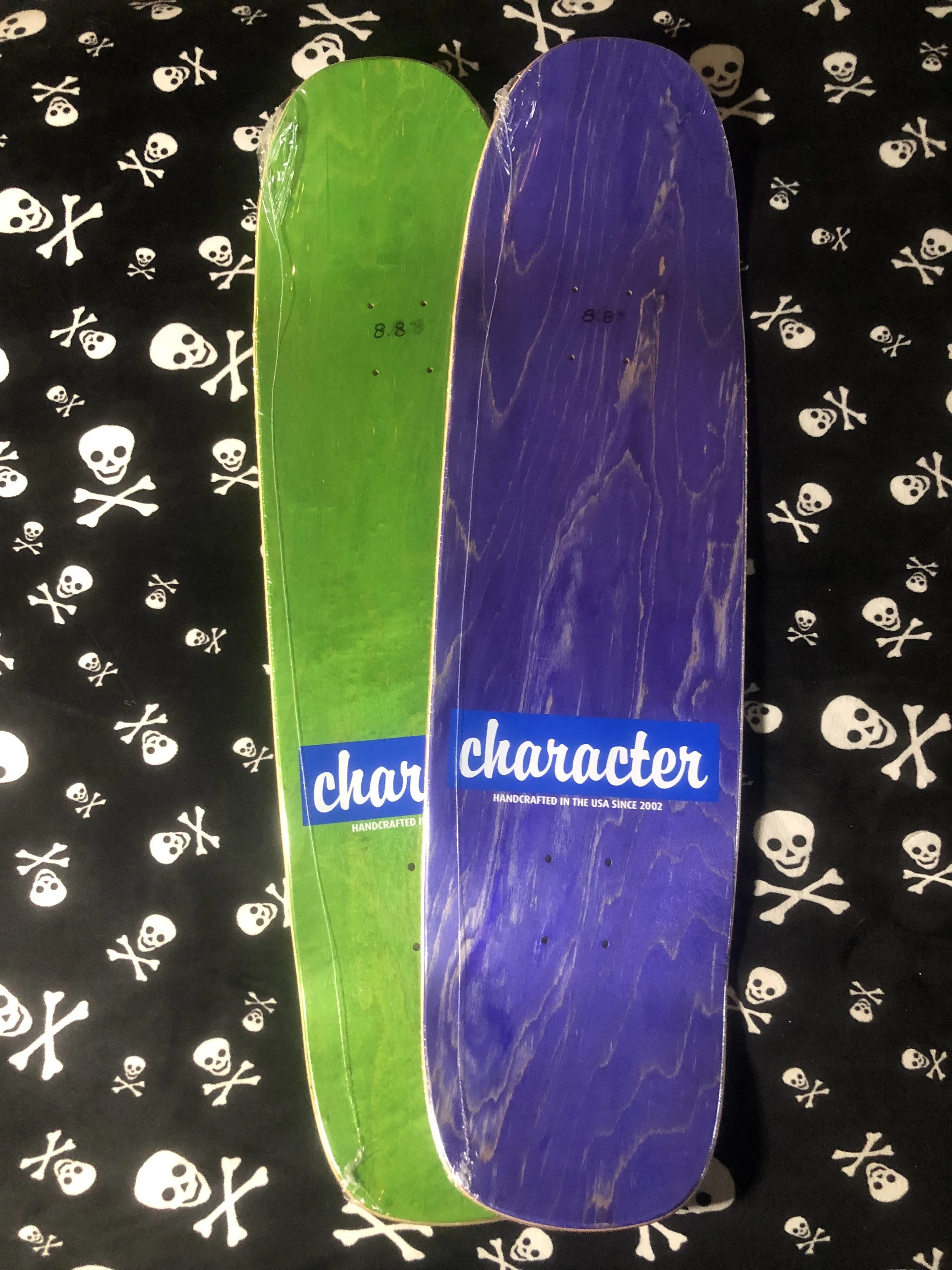 CHARACTER X GAROLD VALLIE BLUE SKATEBOARD DECK — DEATHGEAR PRODUCTS ...