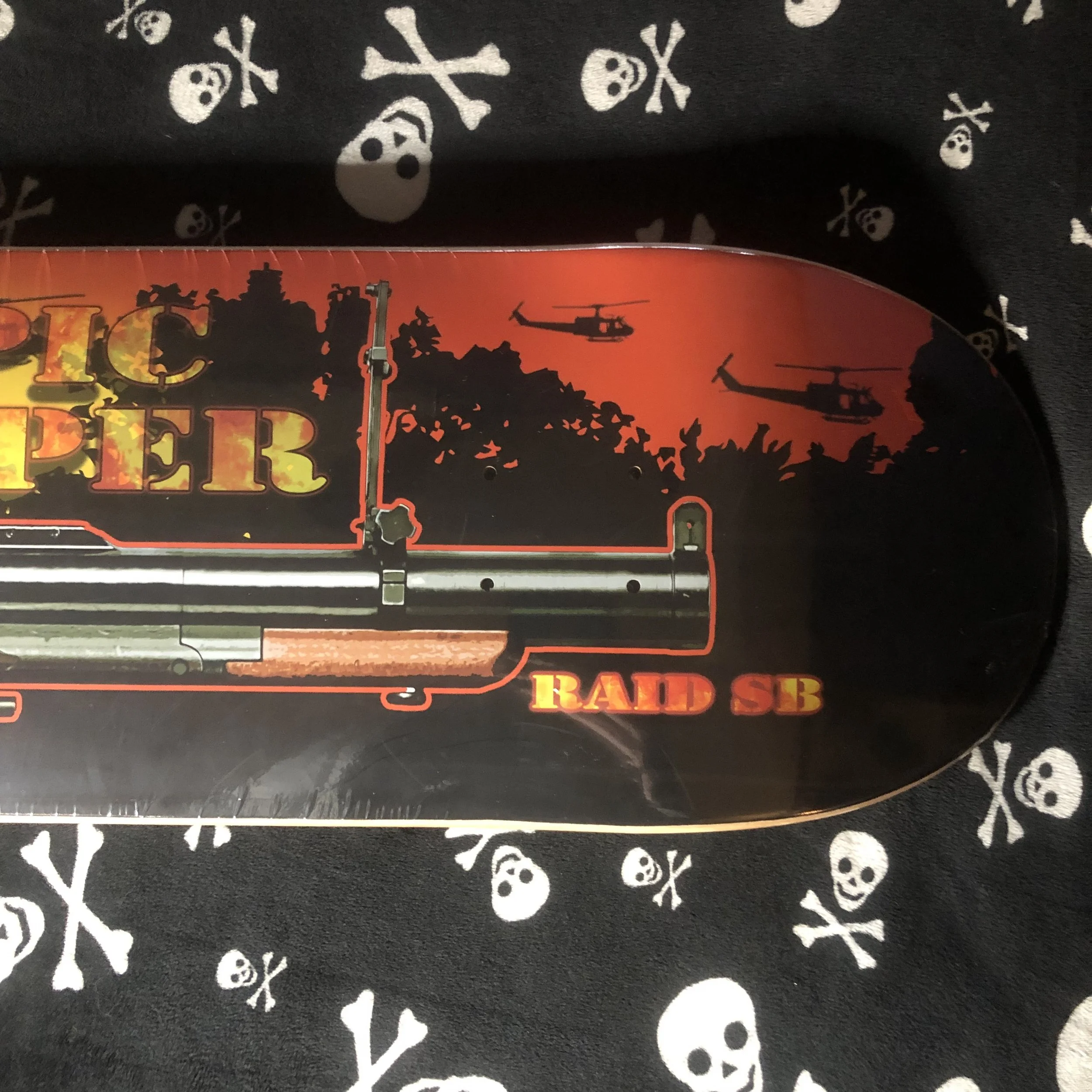 RAID SB TROPIC THUMPER SKATEBOARD DECK — DEATHGEAR PRODUCTS SKATE SHOP