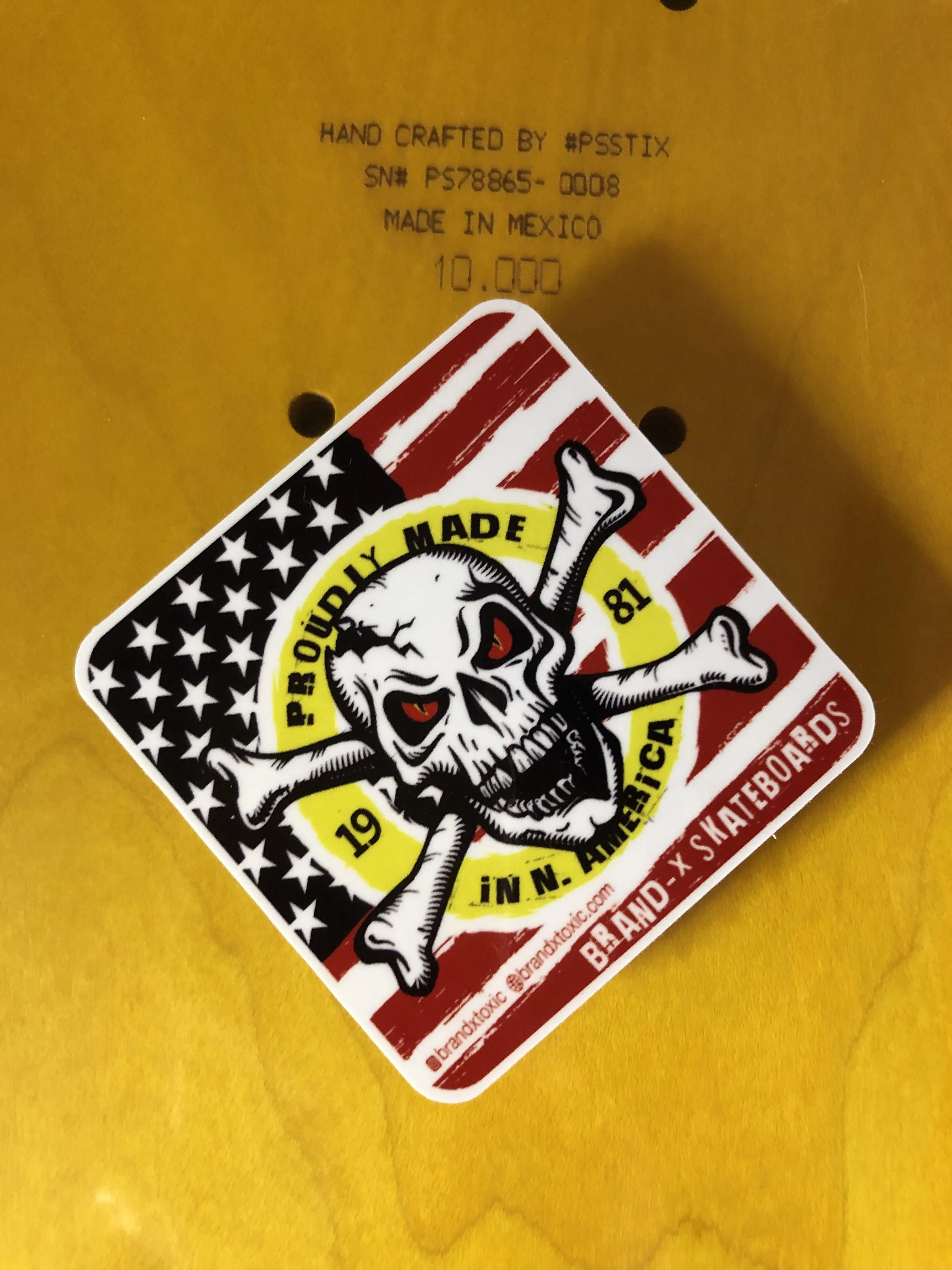 BRAND X TOXIC X-DREAM SERIES 2 LIMITED EDITION REISSUE SKATEBOARD DECK ...