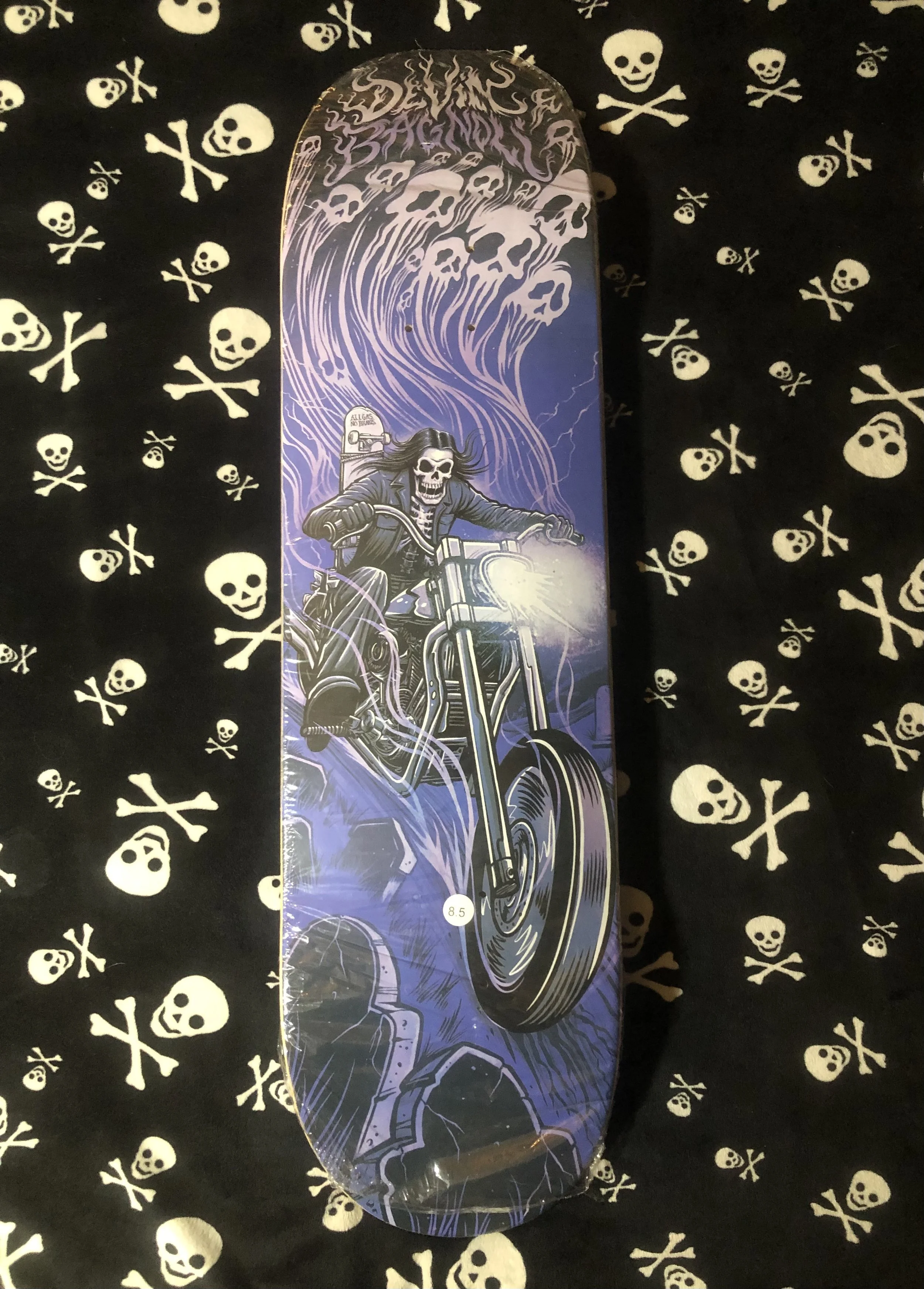TECHNE~ DEVIN BAGNOLI DEATH RIDER PRO SKATEBOARD DECK — DEATHGEAR ...