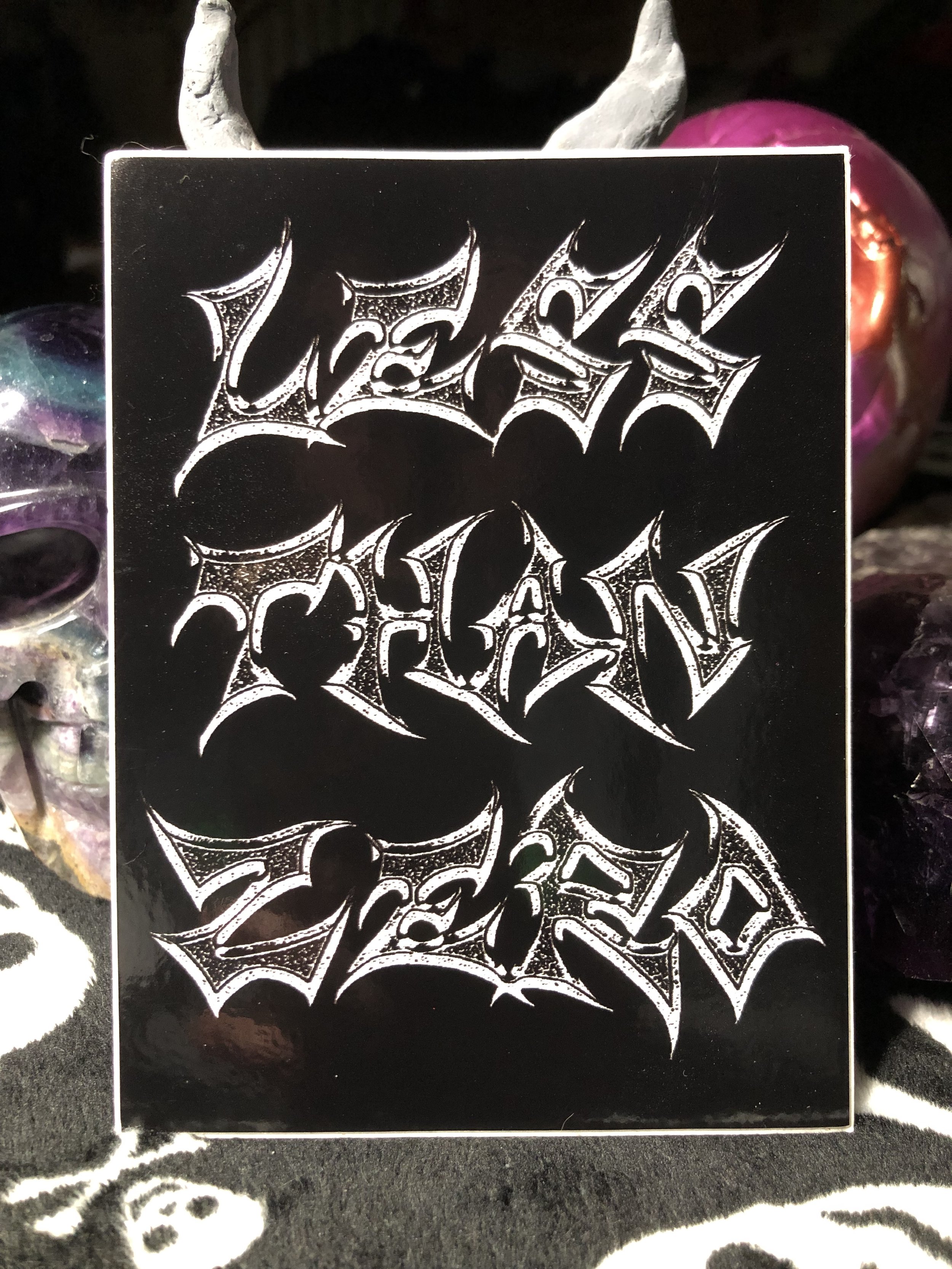 ZERO~ LESS THAN ZERO STICKER — DEATHGEAR PRODUCTS SKATE SHOP