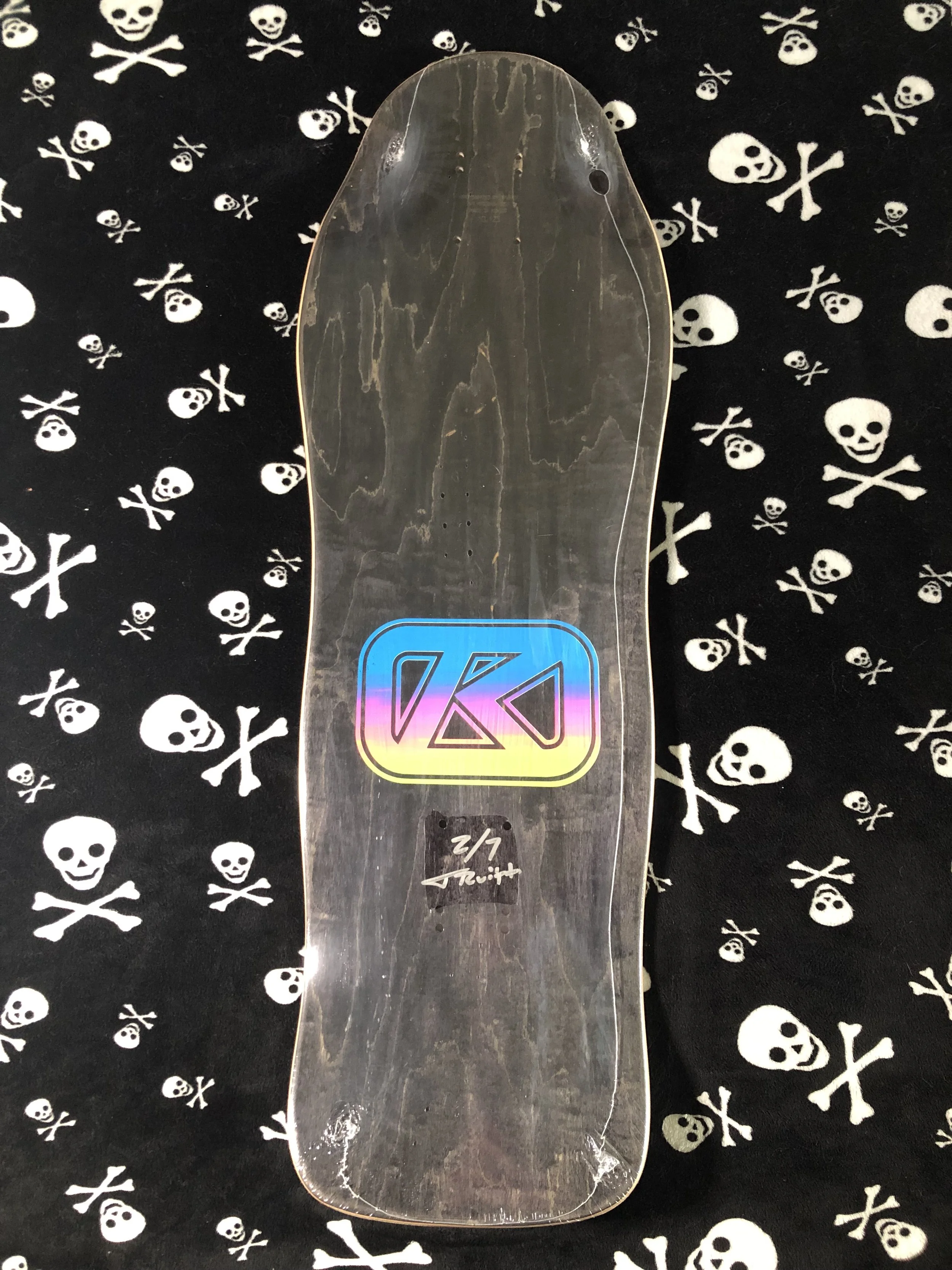BRAND X TOXIC KRYPTONICS FOOTPRINT PURPLE SKATEBOARD DECK — DEATHGEAR ...