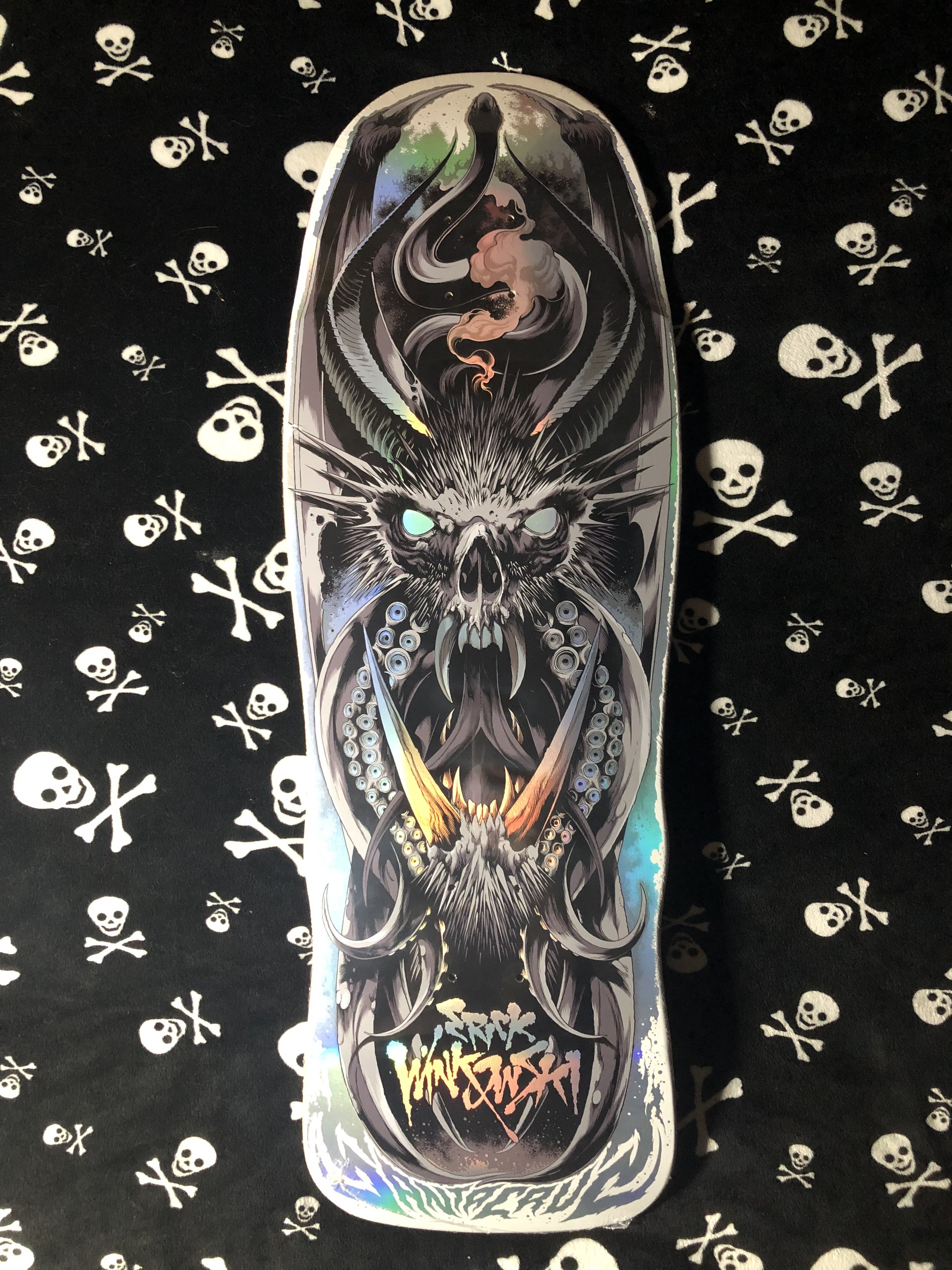 SANTA CRUZ~ ERICK WINKOWSKI PRIMORDIAL SHAPED SKATEBOARD DECK ...
