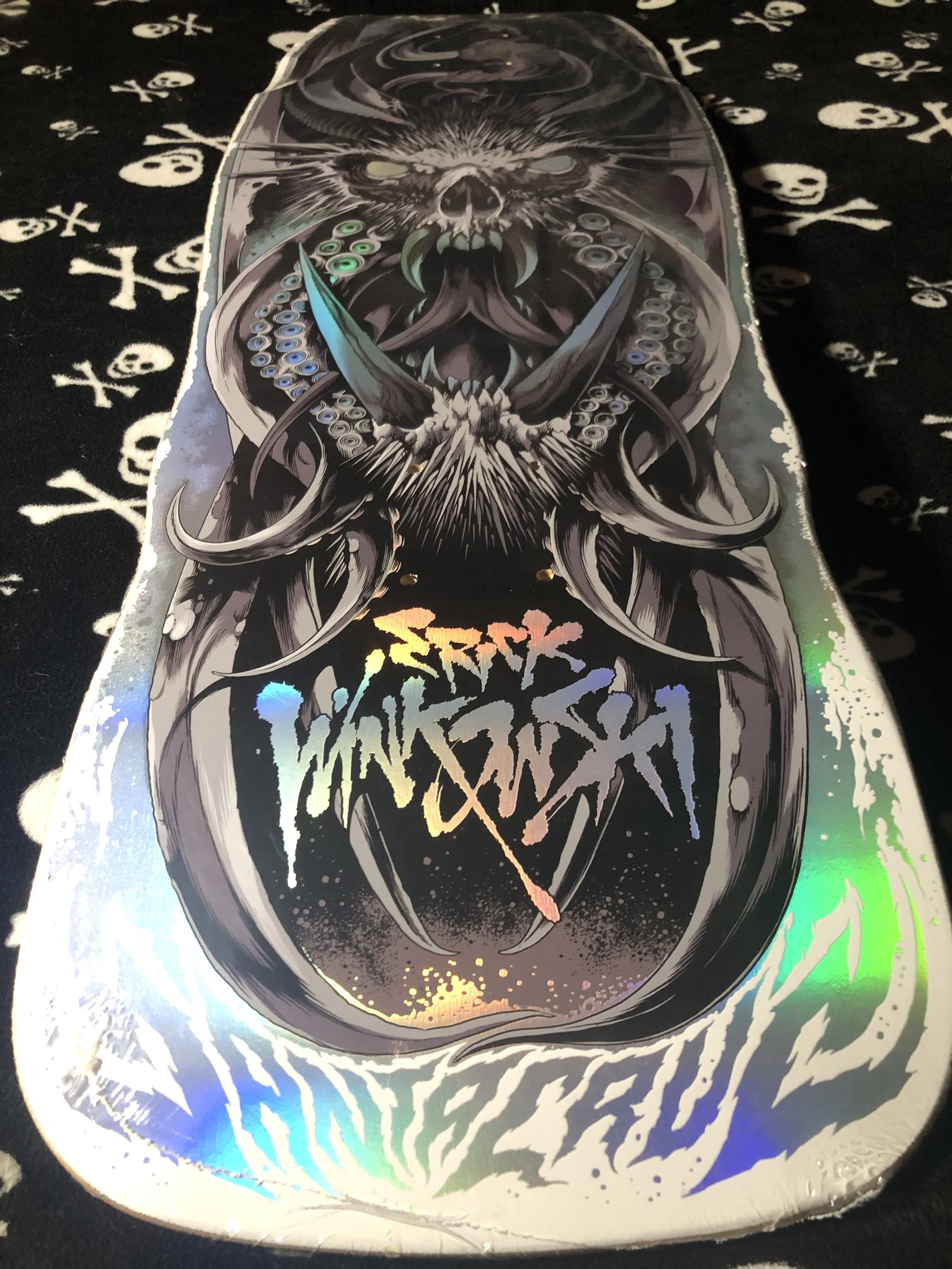 SANTA CRUZ~ ERICK WINKOWSKI PRIMORDIAL SHAPED SKATEBOARD DECK ...