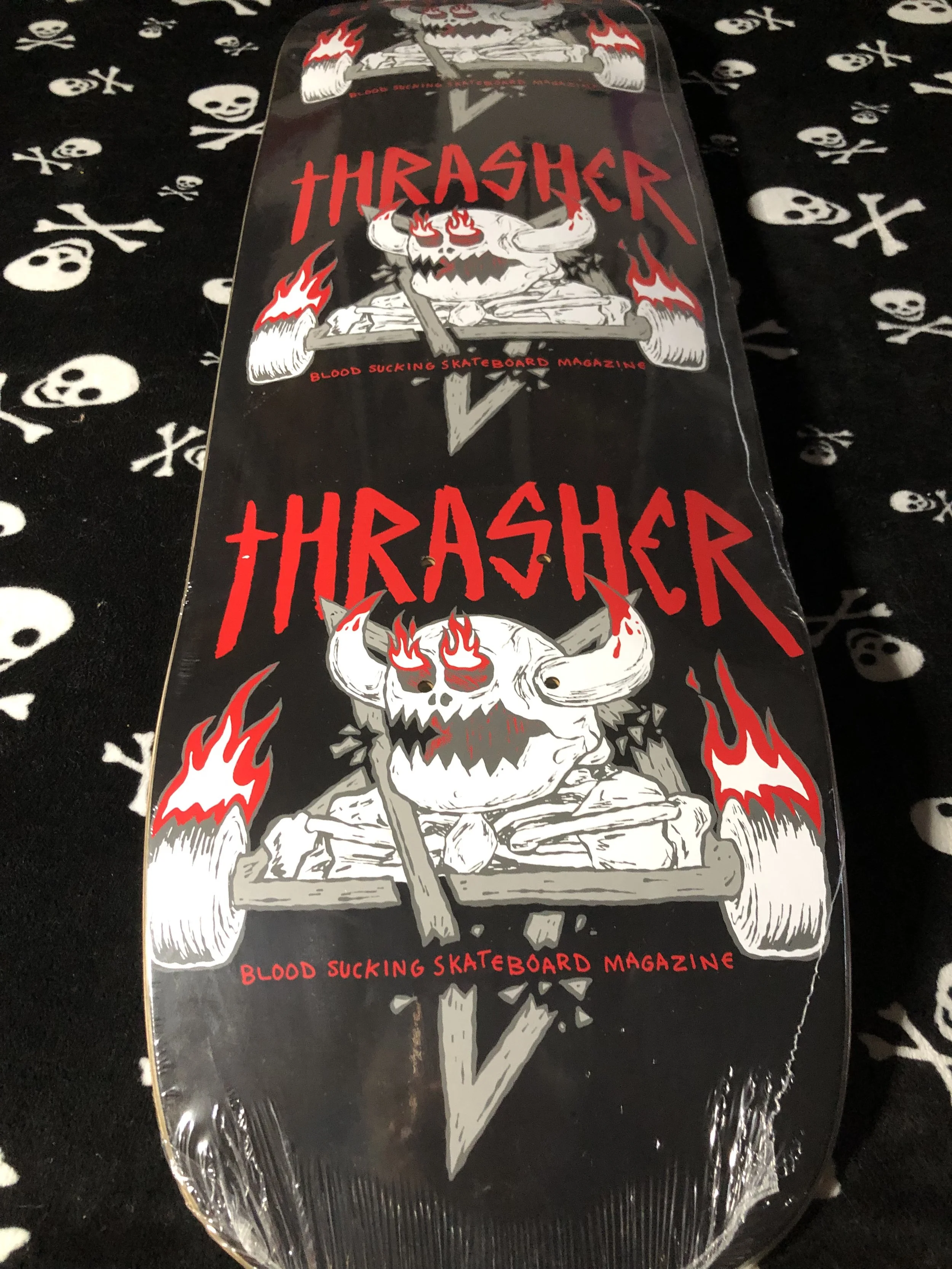 TOY MACHINE~ TM X THRASHER MONSTER GRAM SKATEBOARD DECK — DEATHGEAR ...