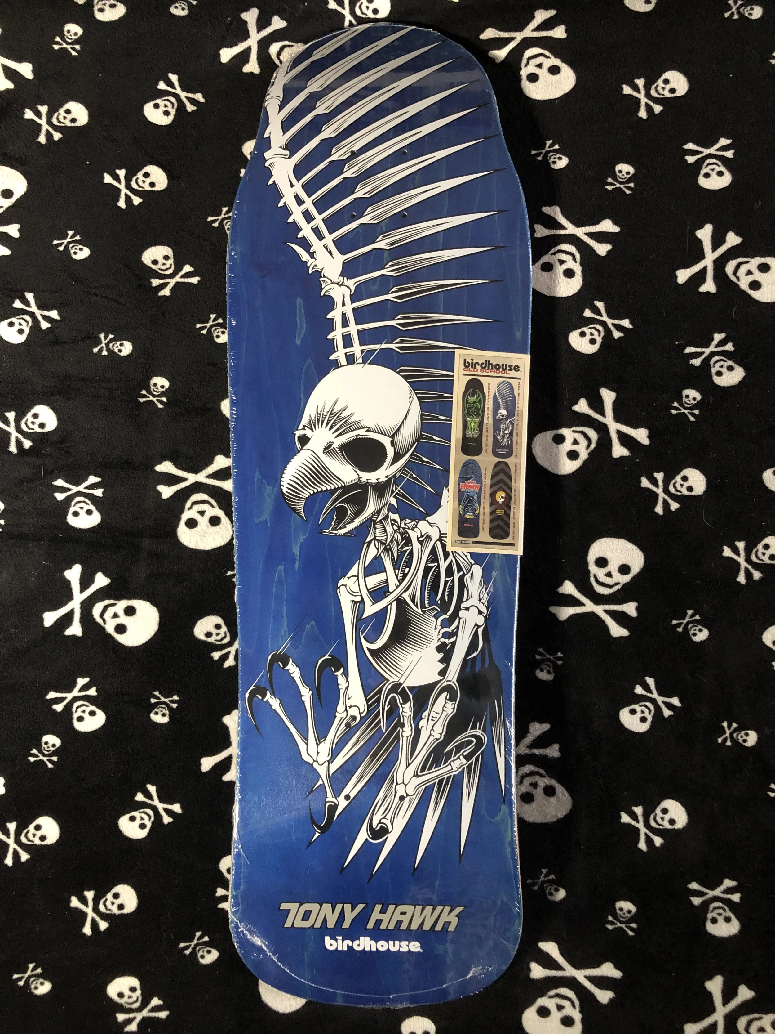 BIRDHOUSE~ HAWK FULL SKULL 2 SKATEBOARD DECK — DEATHGEAR PRODUCTS SKATE ...