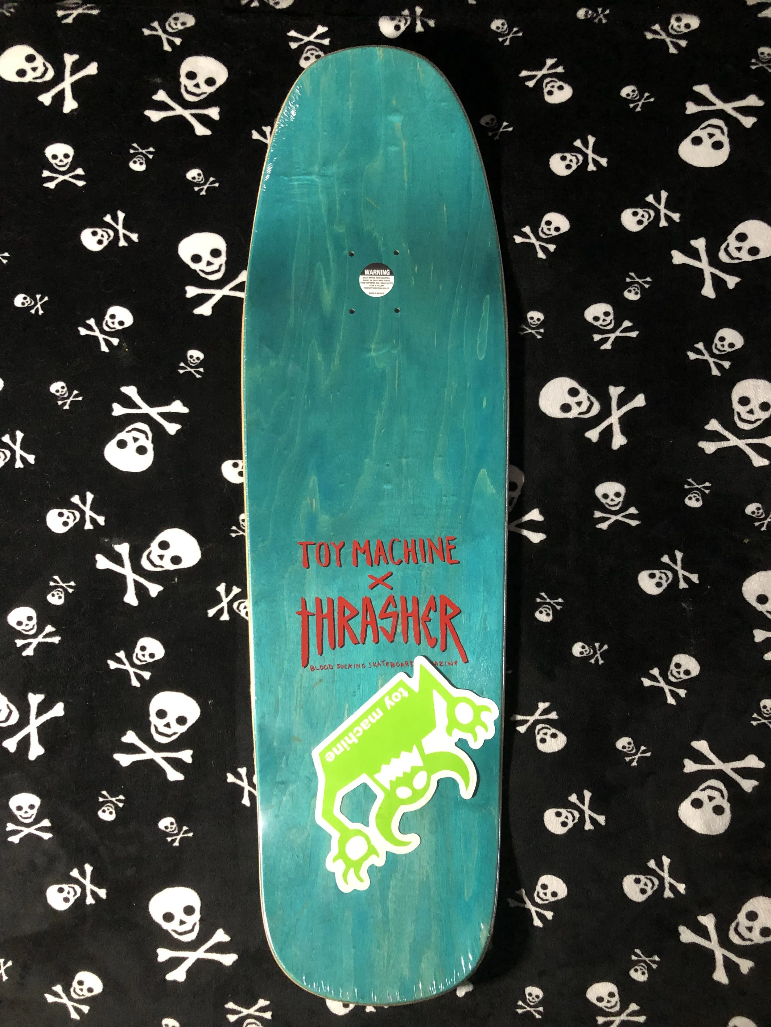 TOY MACHINE~ TM X THRASHER MONSTER GRAM SKATEBOARD DECK — DEATHGEAR ...