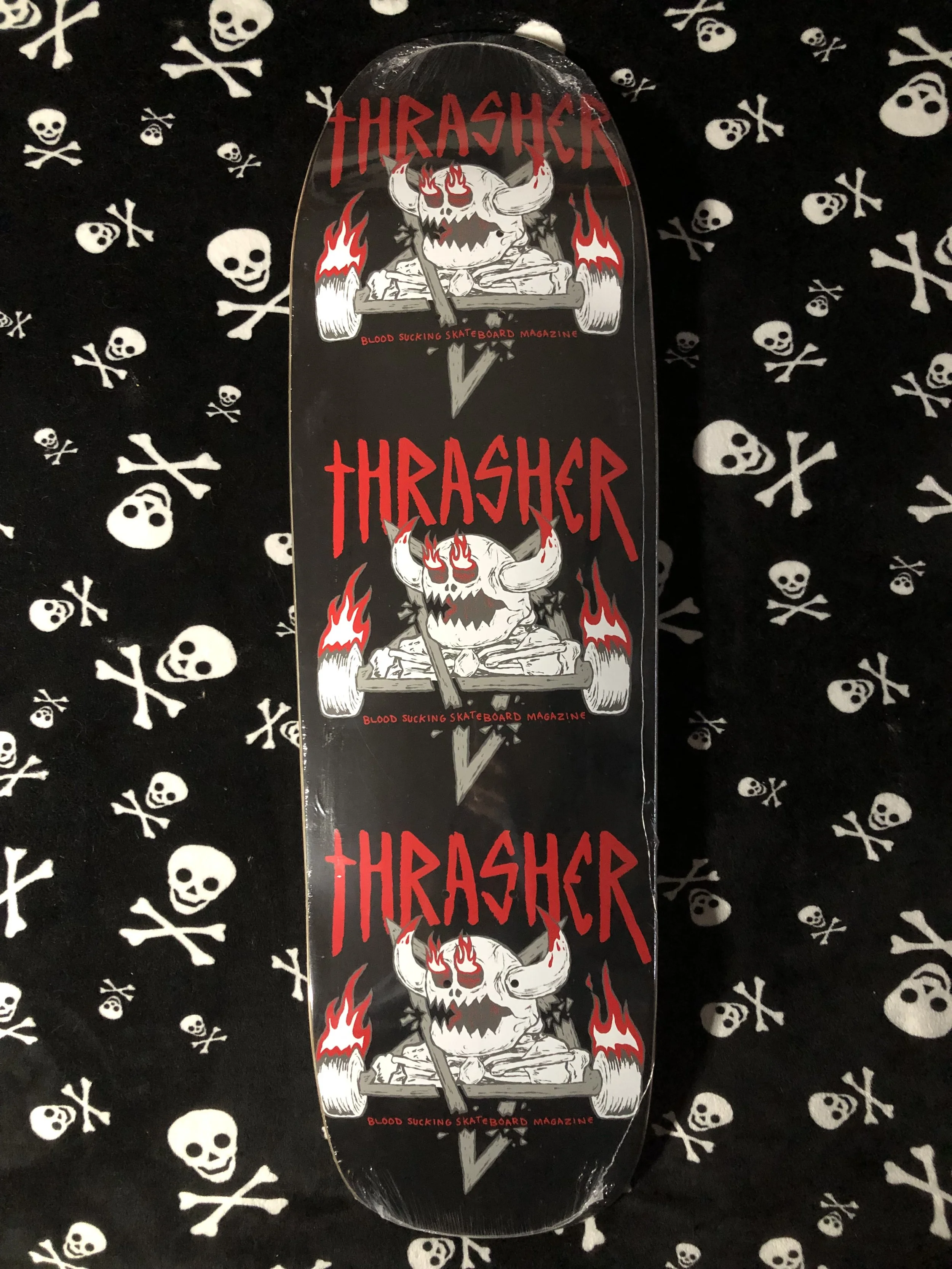 TOY MACHINE~ TM X THRASHER MONSTER GRAM SKATEBOARD DECK — DEATHGEAR ...