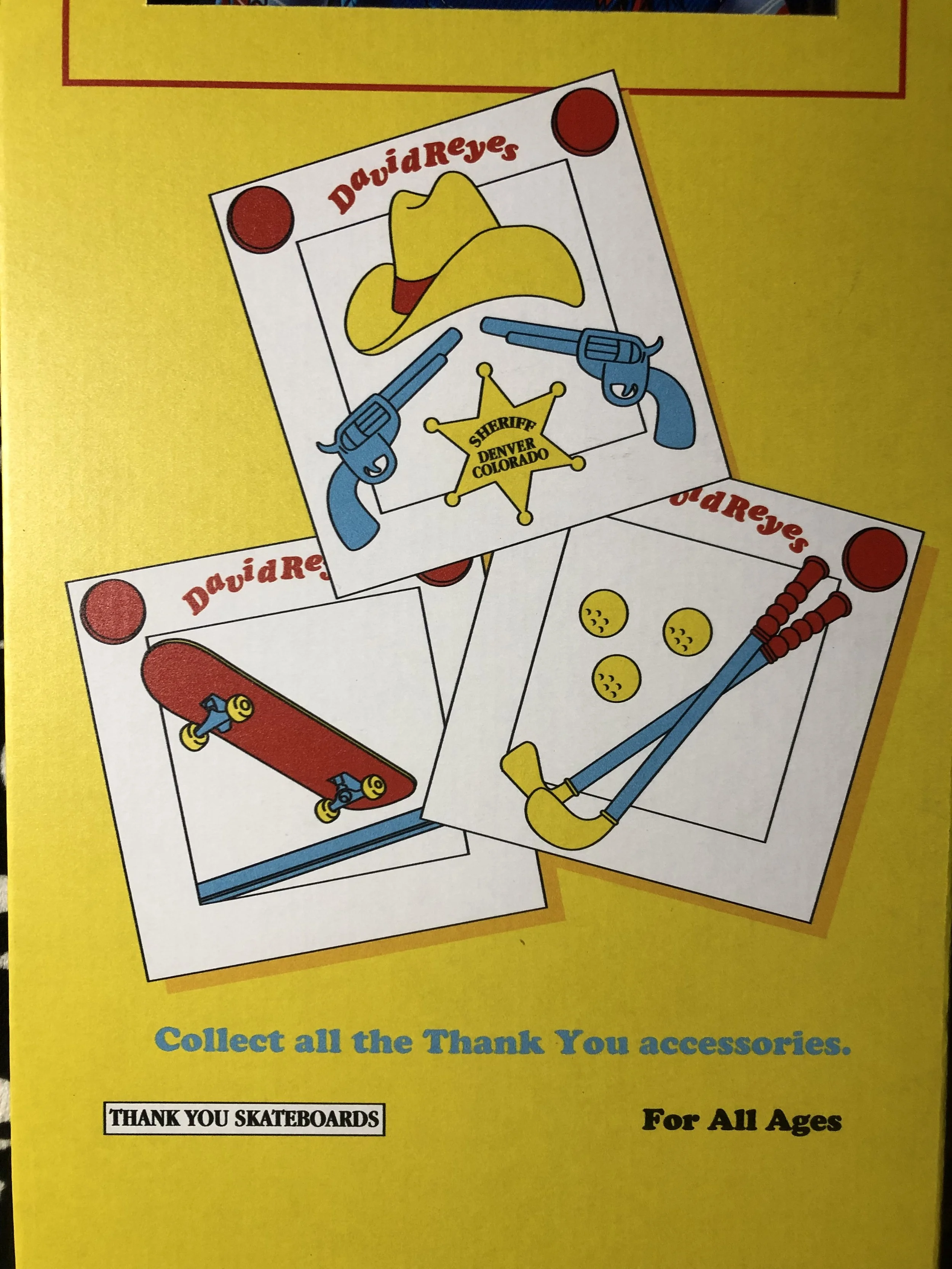 THANK YOU~ DAVID REYES "BUDDY REYES" SKATEBOARD DECK — DEATHGEAR ...