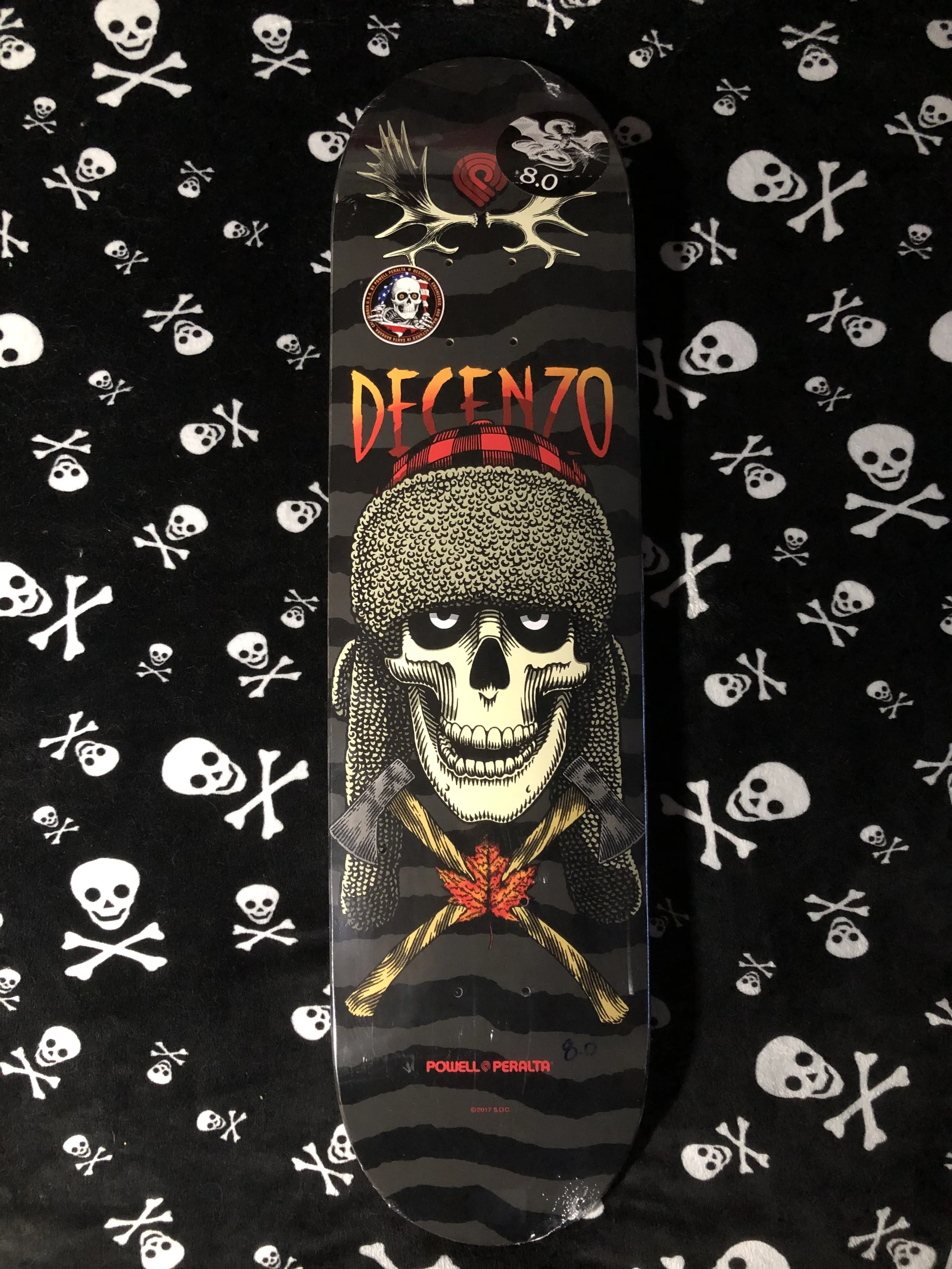 POWELL PERALTA~ SCOTT DECENZO TRAPPER FLIGHT SKATEBOARD DECK ...
