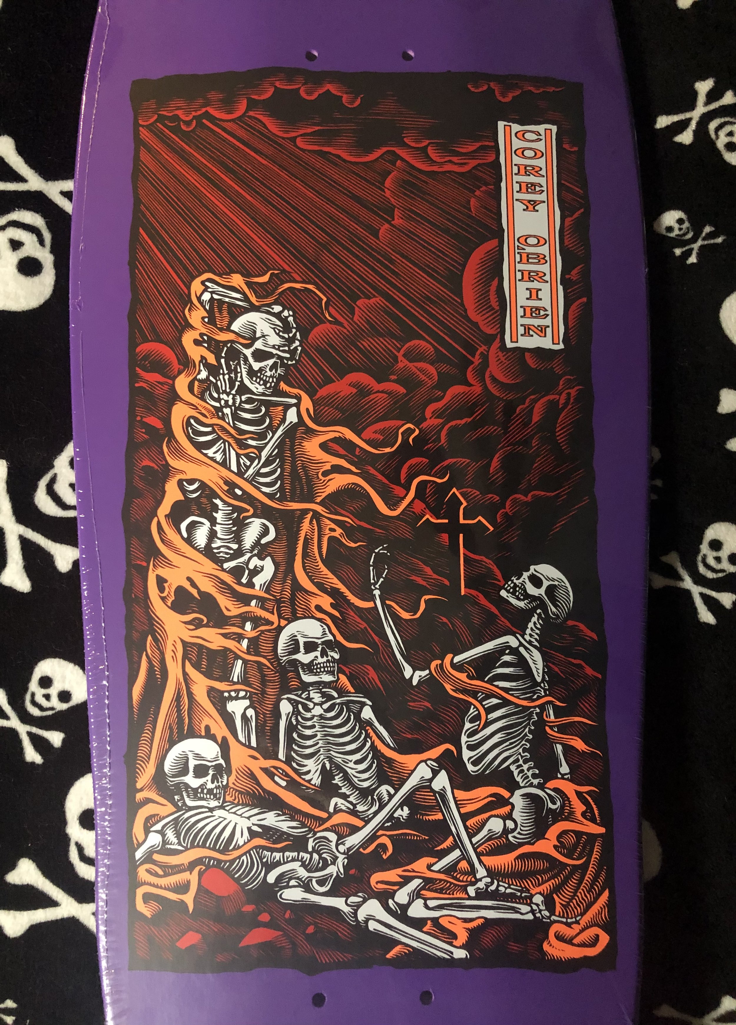 SANTA CRUZ~ OBRIEN PURGATORY REISSUE SKATEBOARD DECK — DEATHGEAR ...