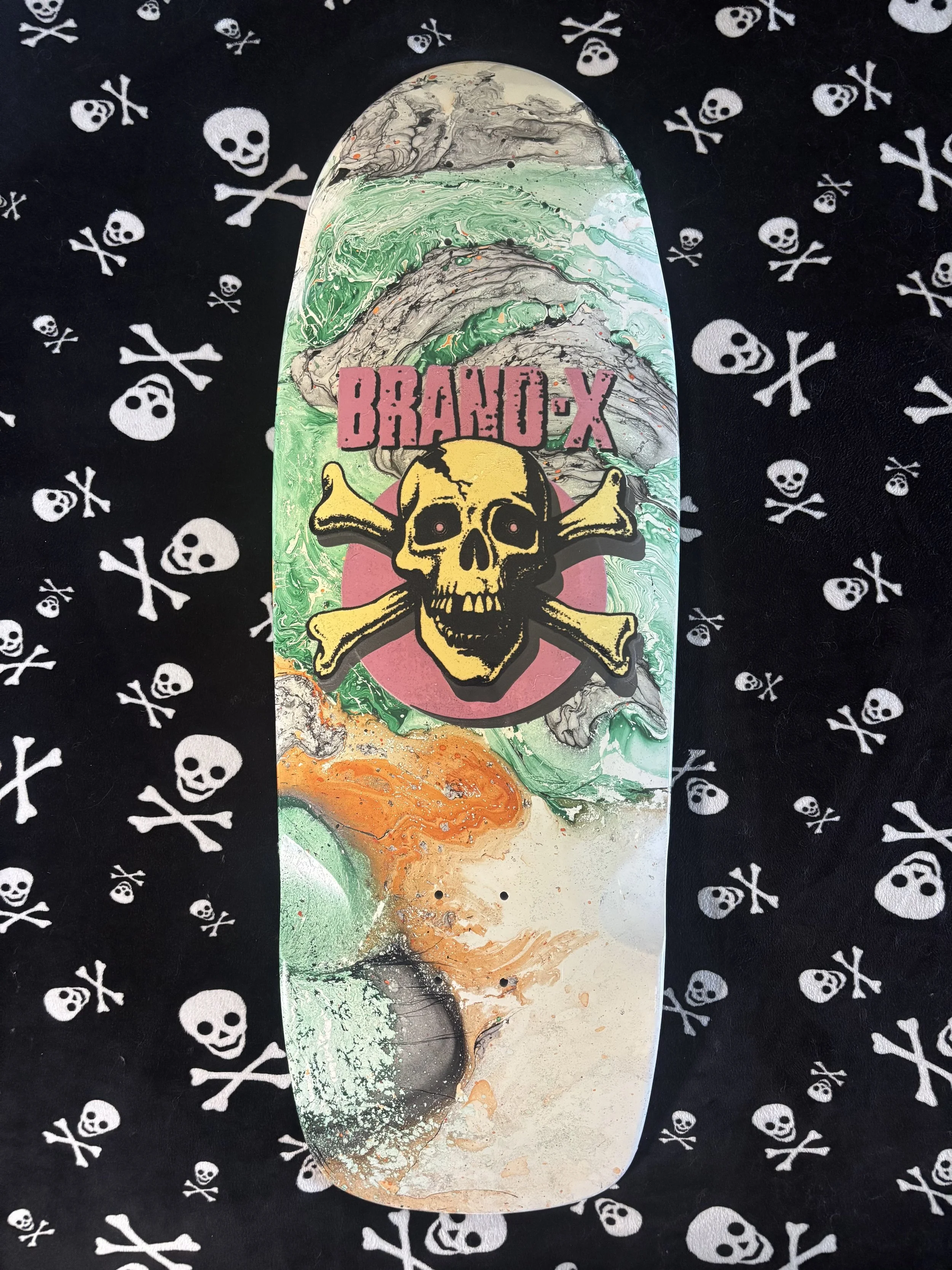 BRAND-X-SKATEBOARDS~ BRAND-X-KNUCKLEHEAD ONE OF A KIND HYDRODIP ...