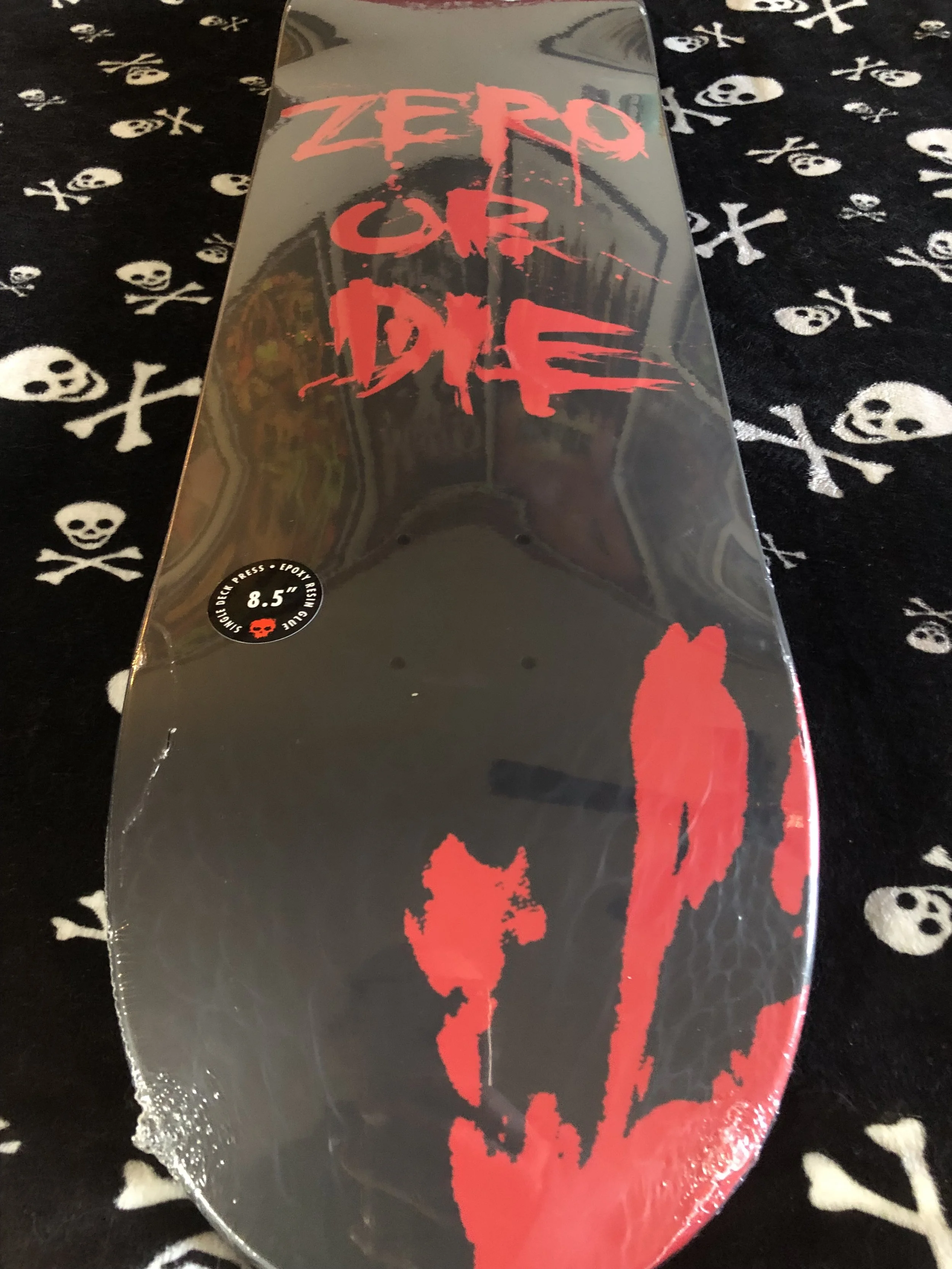 ZERO~ NEW BLOOD OR DIE SKATEBOARD DECK — DEATHGEAR PRODUCTS SKATE SHOP