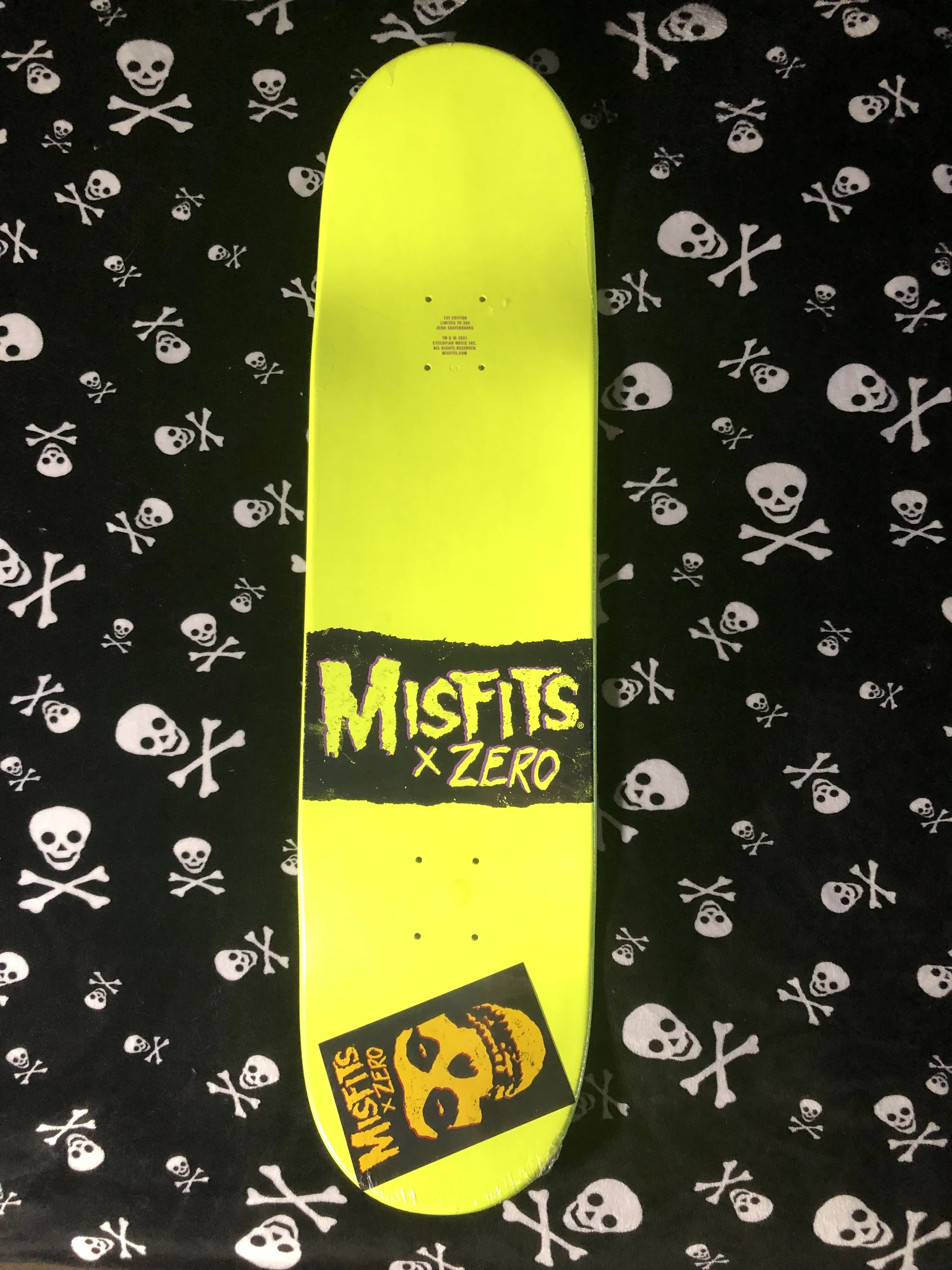 ZERO~ ZERO X MISFITS EVIL EYE PUSHEAD SKATEBOARD DECK — DEATHGEAR ...