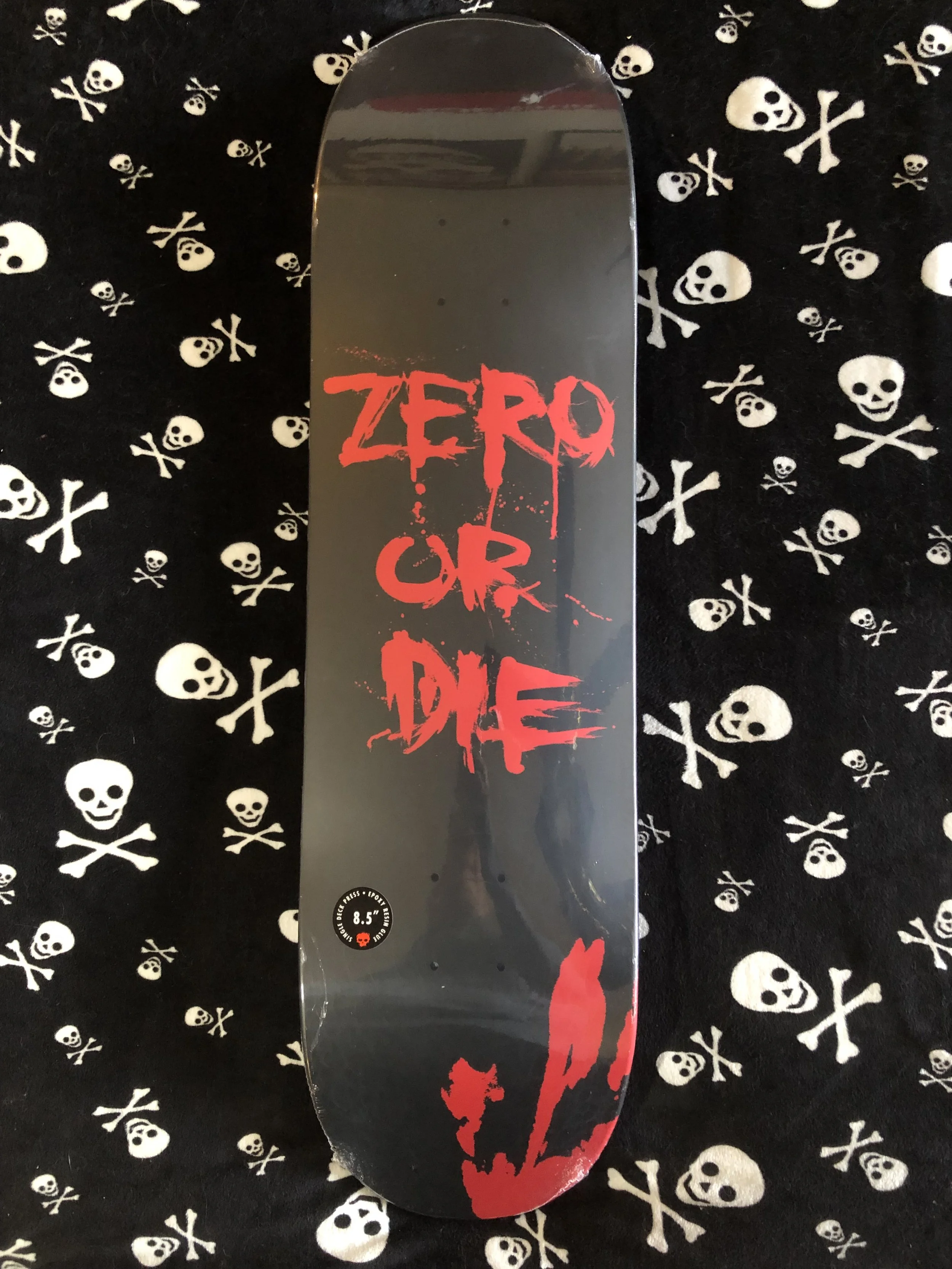 ZERO~ NEW BLOOD OR DIE SKATEBOARD DECK — DEATHGEAR PRODUCTS SKATE SHOP
