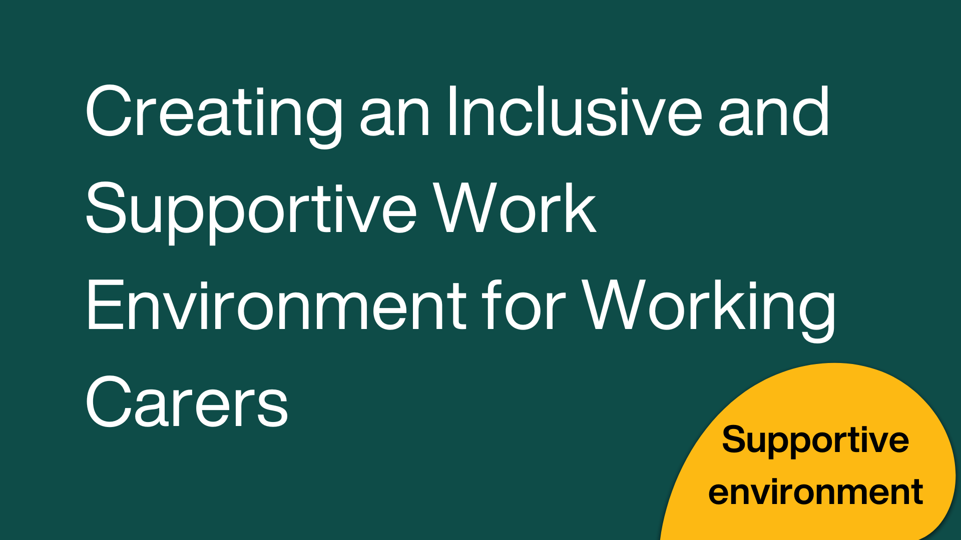 Building a supportive work environment — WeMa