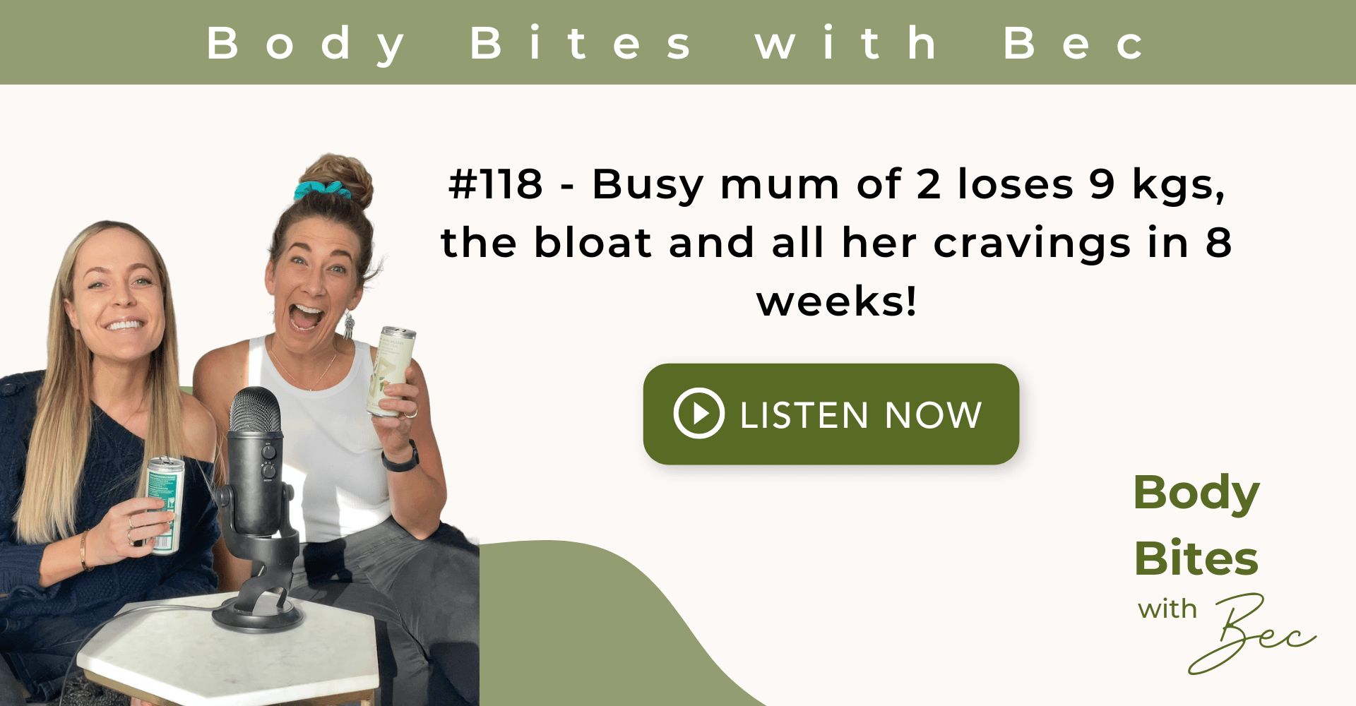 #118 - Busy mum of 2 loses 9 kgs, the bloat and all her cravings in 8 ...