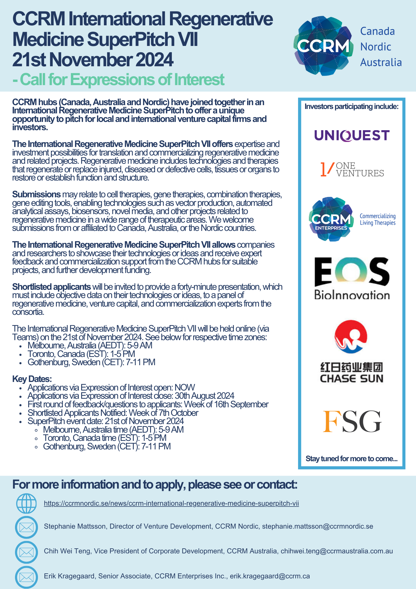 Contact — CCRM Australia