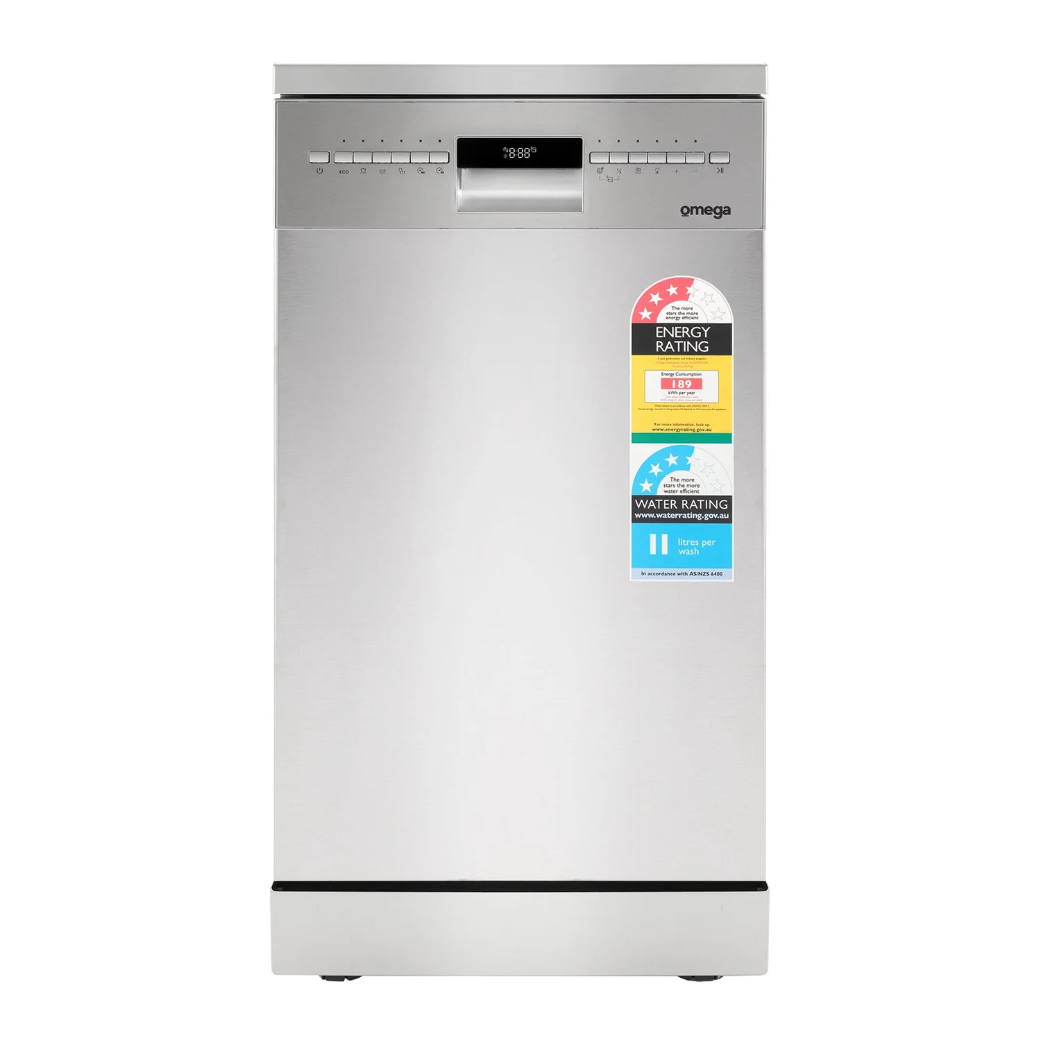 55cm Benchtop Dishwasher | ODW101W — Omega Appliances