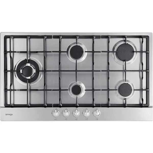 90cm 5 Burner Gas Cooktop | OCGG905COM — Omega Appliances