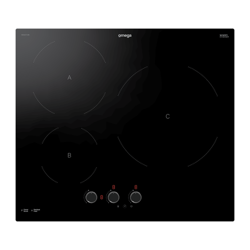 60cm Induction Cooktop, 10 Amp Power Phasing | OCI604PPTZ — Omega ...