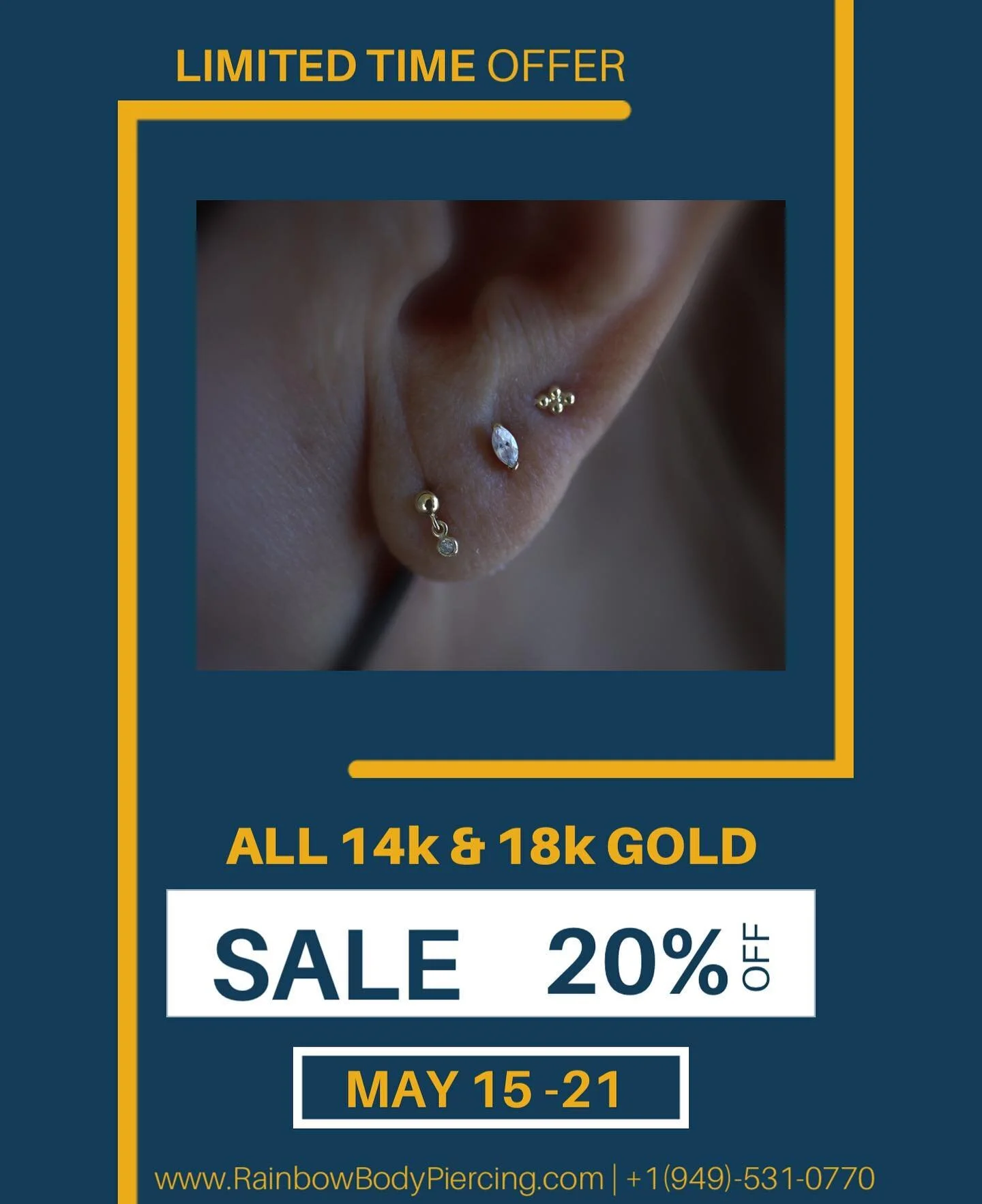 Rainbow Body Piercing