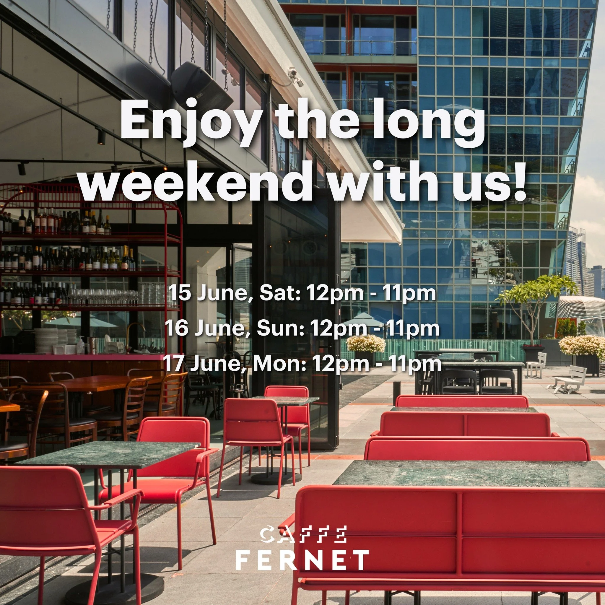 Caffe Fernet Singapore - Modern Italian Cuisine by Marina Bay