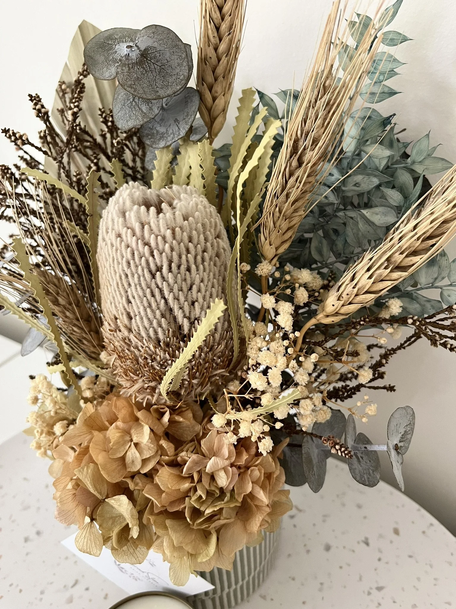 Dried Flower Arrangement Purple — The Preserved Stem - Dried Flowers