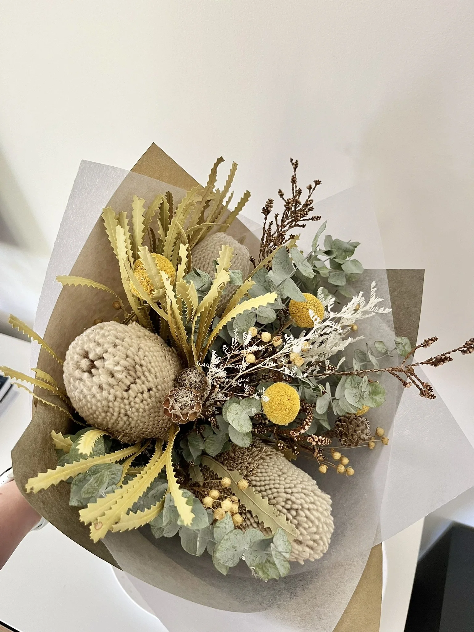 Dried Native Bunch with Banksia — The Preserved Stem - Dried Flowers