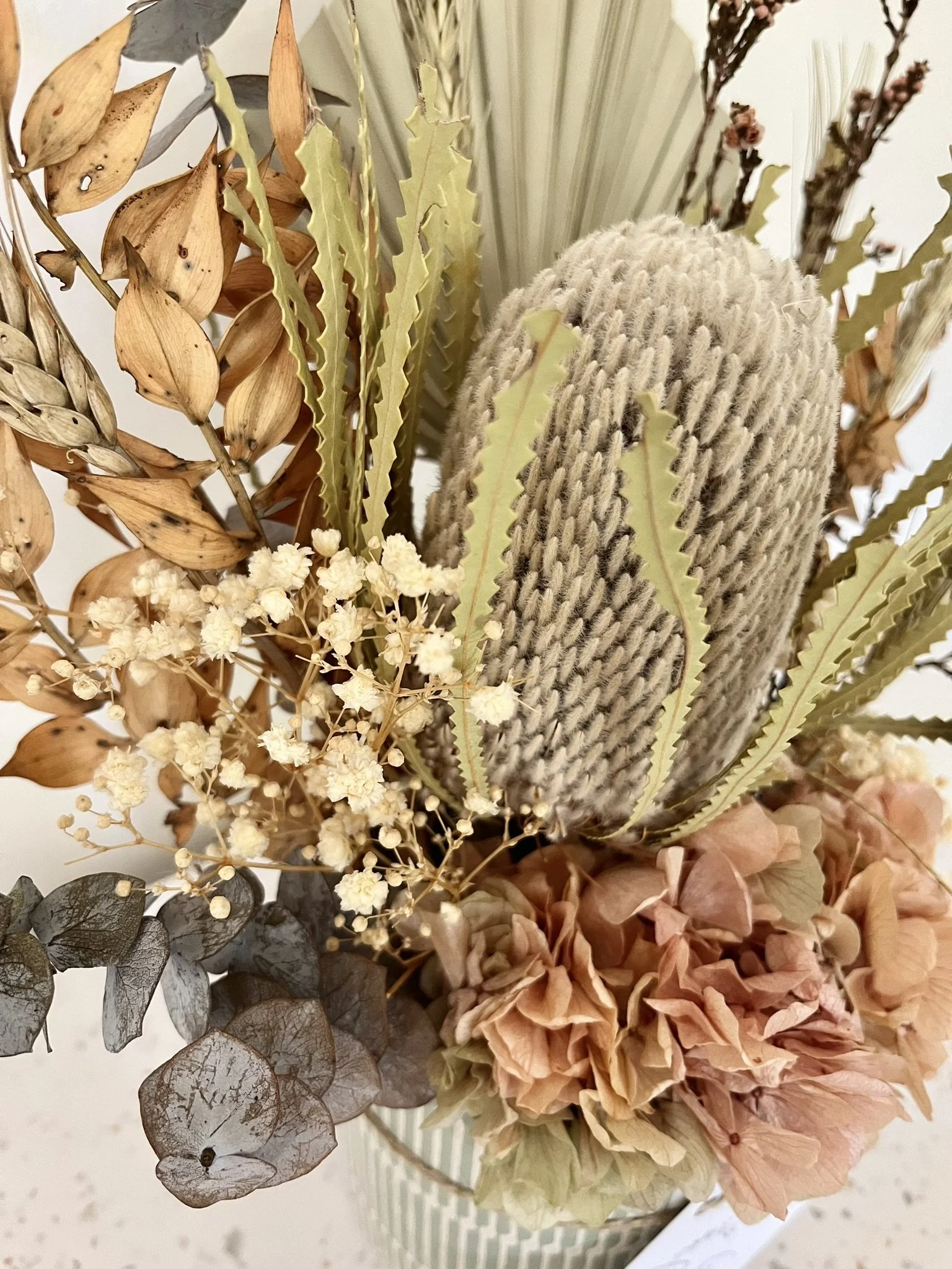 Dried Flower Arrangement Pink — The Preserved Stem - Dried Flowers