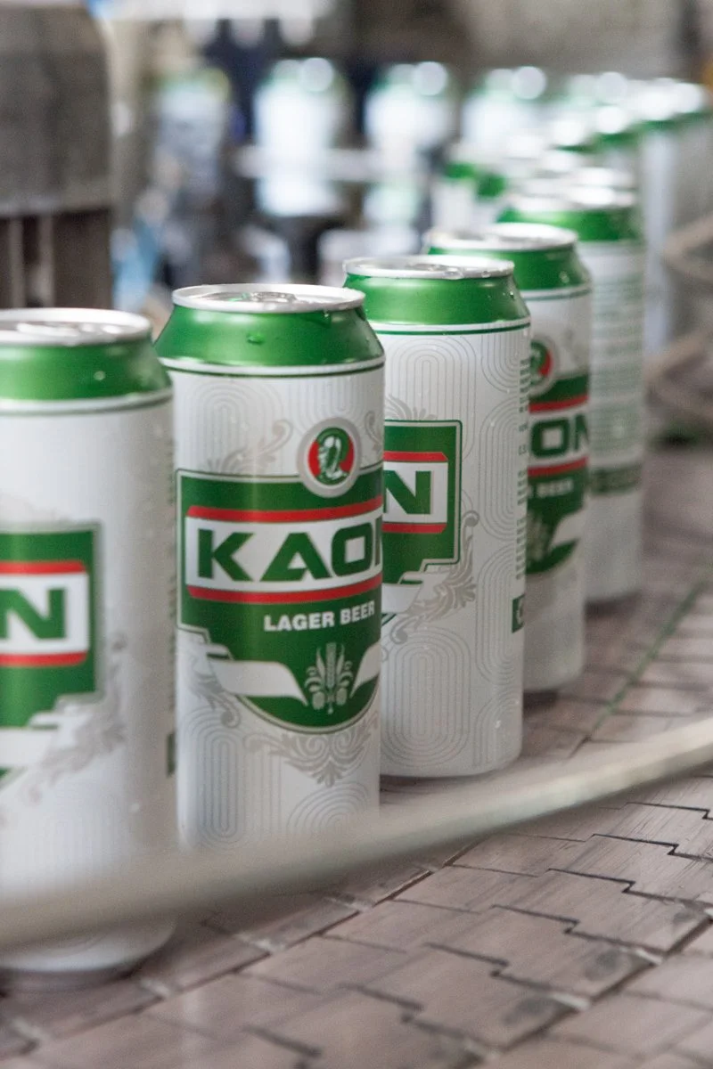Production of Kaon Lager Can 500ml — Kaon Beer